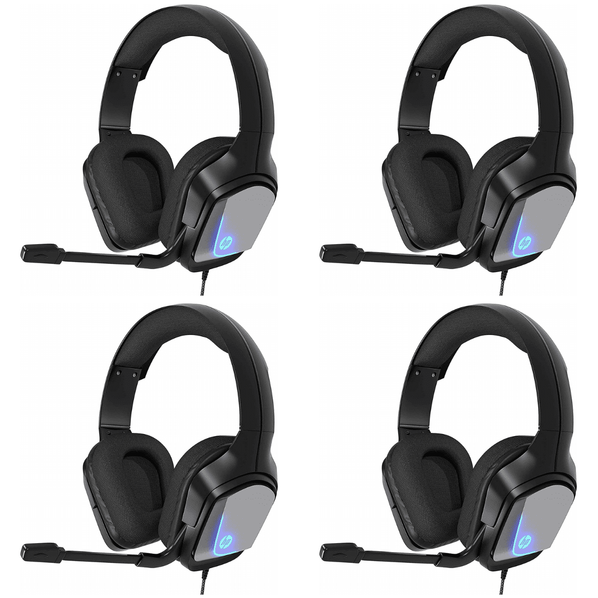 (4 pack) HP Gaming Headset with Light H220 - Walmart.com