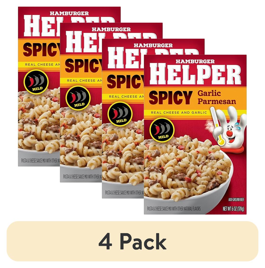 4 Pack Hamburger Helper Spicy Garlic Parmesan 6oz Walmart 4 Pack Hamburger Helper Spicy Garlic Parmesan 6oz Walmart