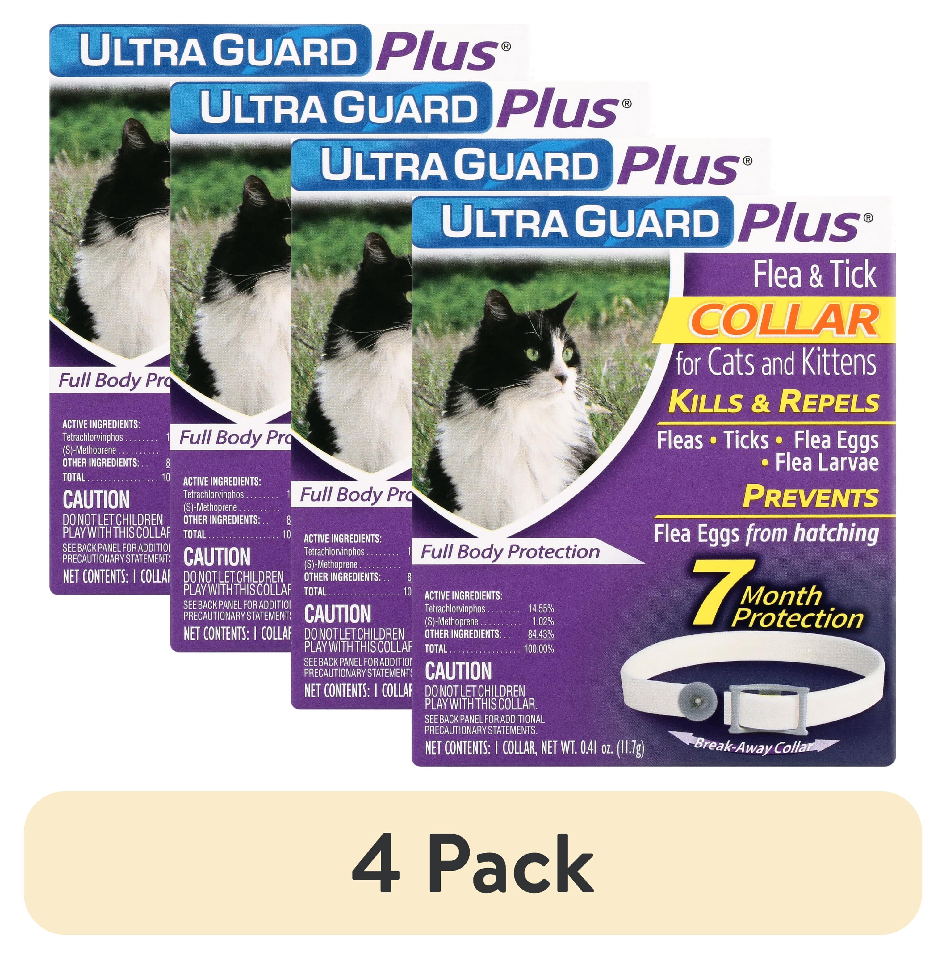 (4 pack) Hartz UltraGuard Plus Flea & Tick Collar for Cats and Kittens ...