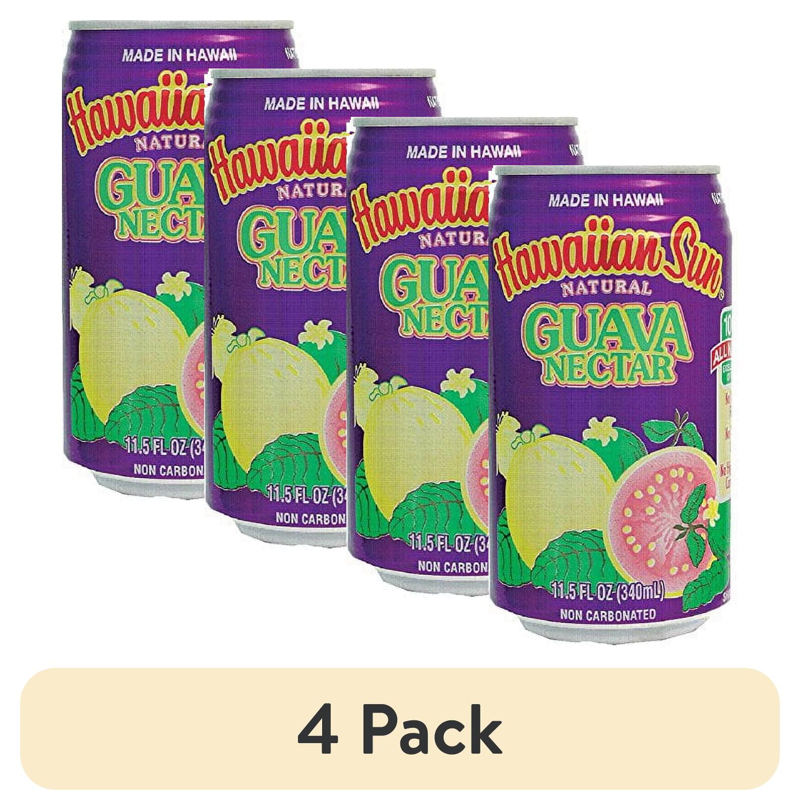 (4 pack) Hawaiian Sun Guava Nectar Drink, 11.5 Fl. oz., 6 Count ...