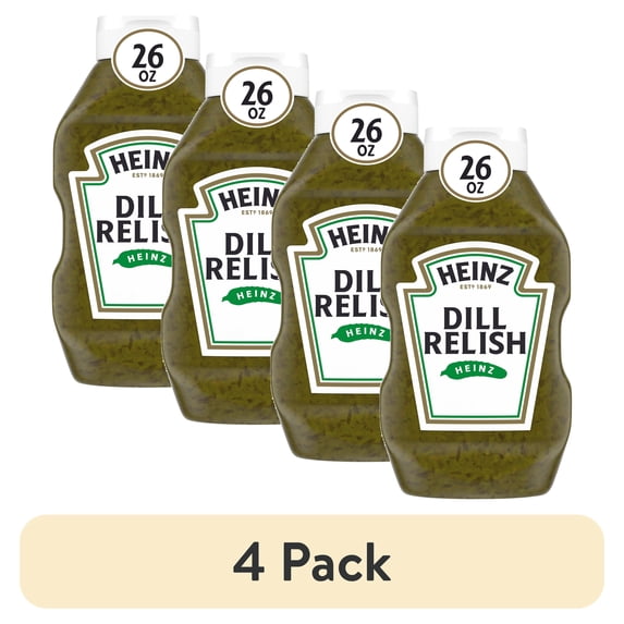(4 pack) Heinz Dill Relish, 26 fl oz Bottle - Walmart.com