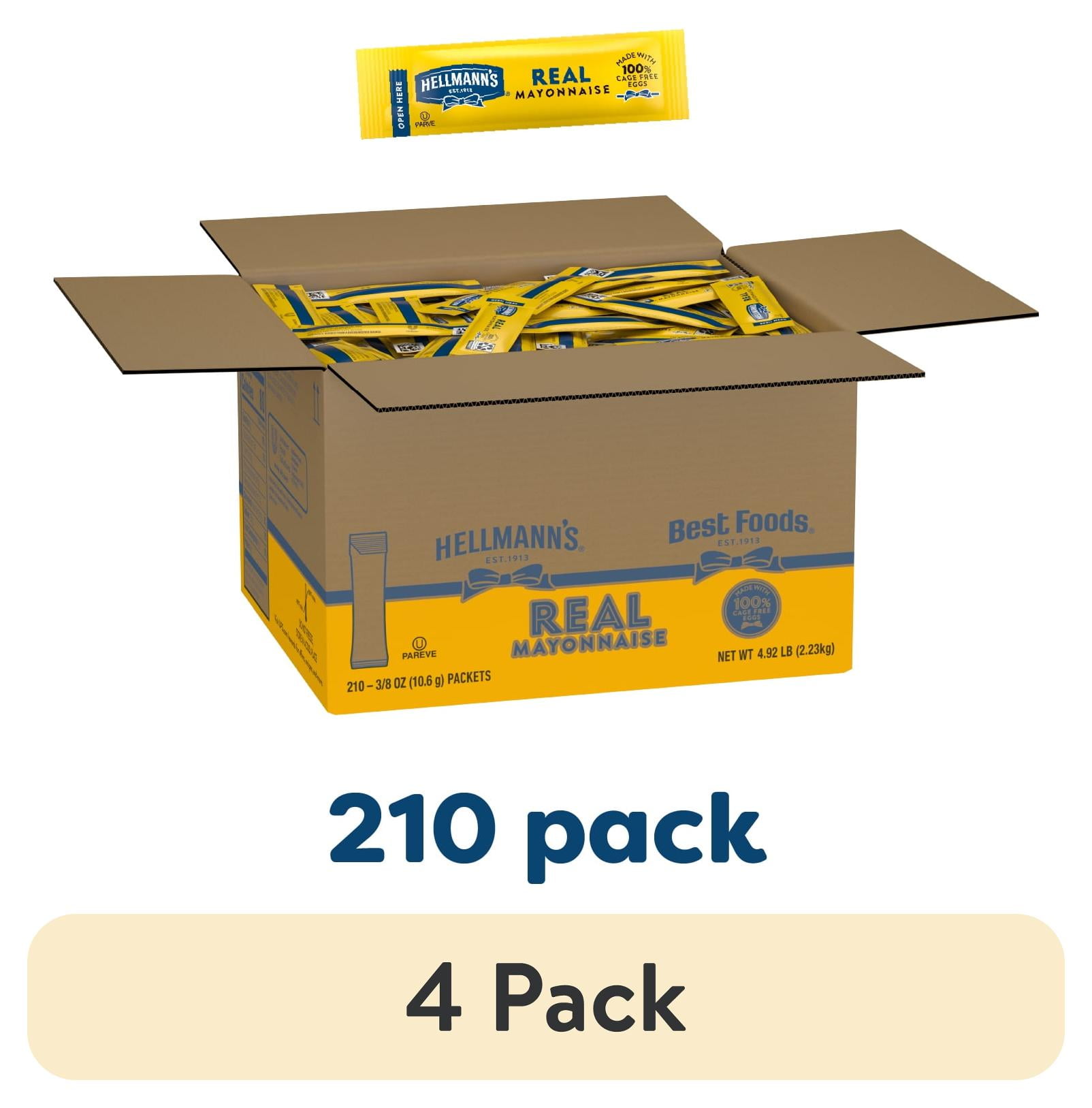 (4 pack) Hellmann's Real Mayonnaise, Easy Open, Sandwich Spread and ...