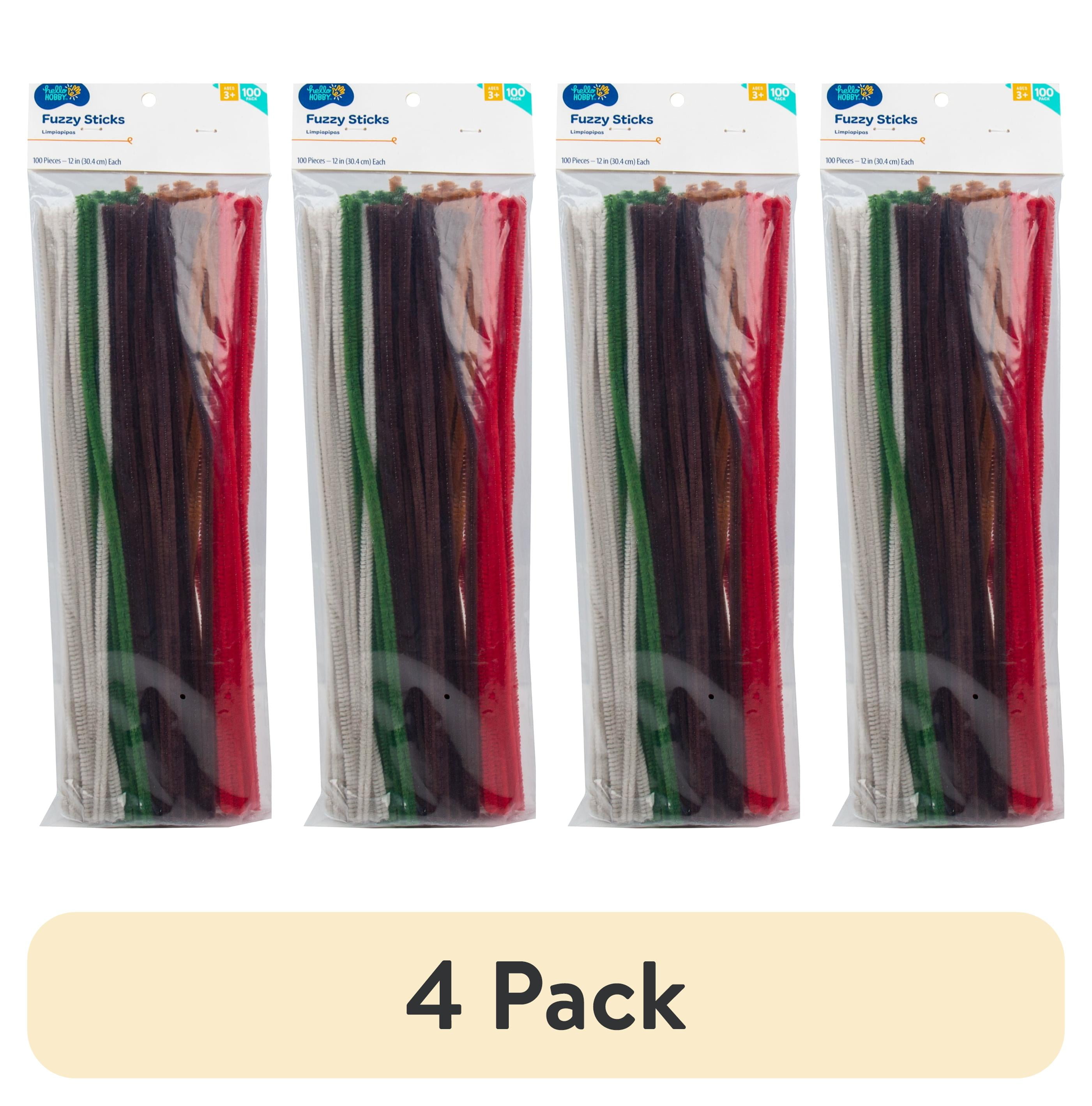 (4 pack) Hello Hobby Dark Fuzzy Sticks, 100-Pack - Walmart.com