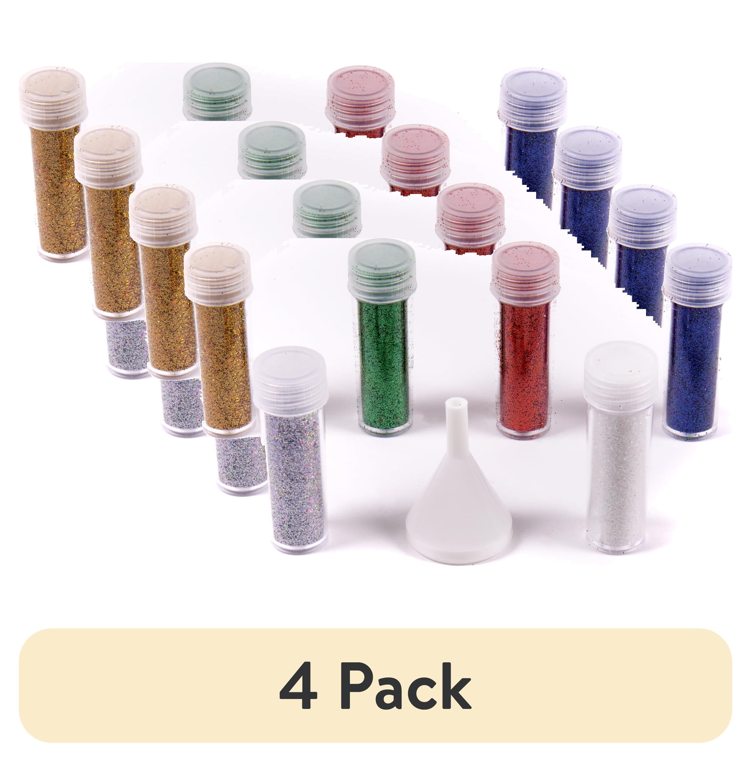(4 pack) Hello Hobby Glitter Tubes With Funnel, 6-Pack - Walmart.com