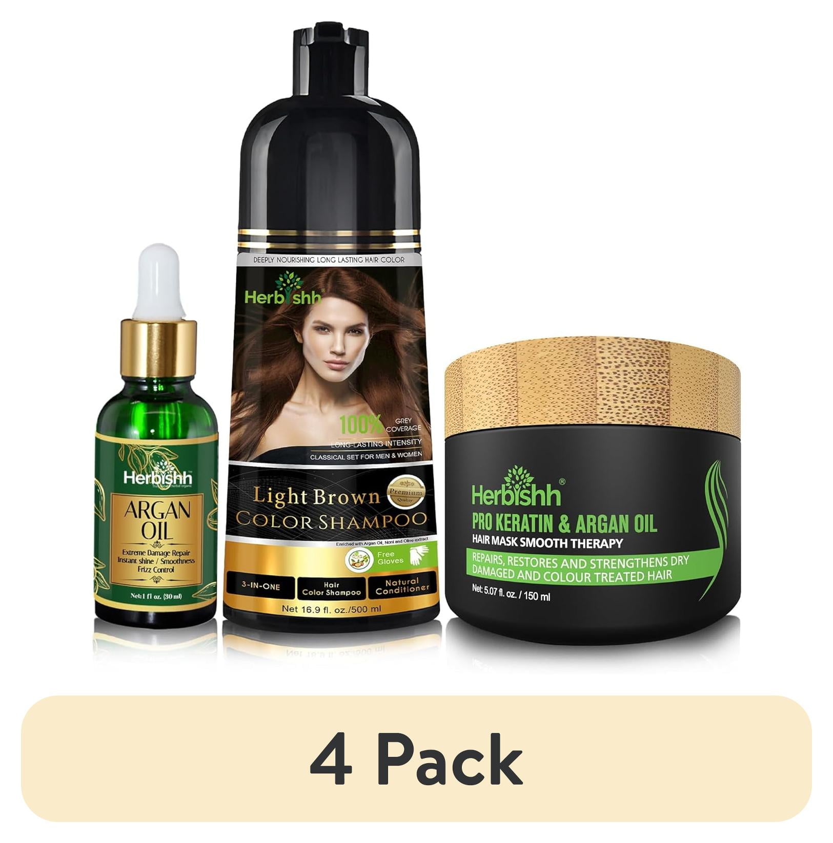 (4 pack) Herbishh After Color Shampoo Combo Contains Hair Color Shampoo ...