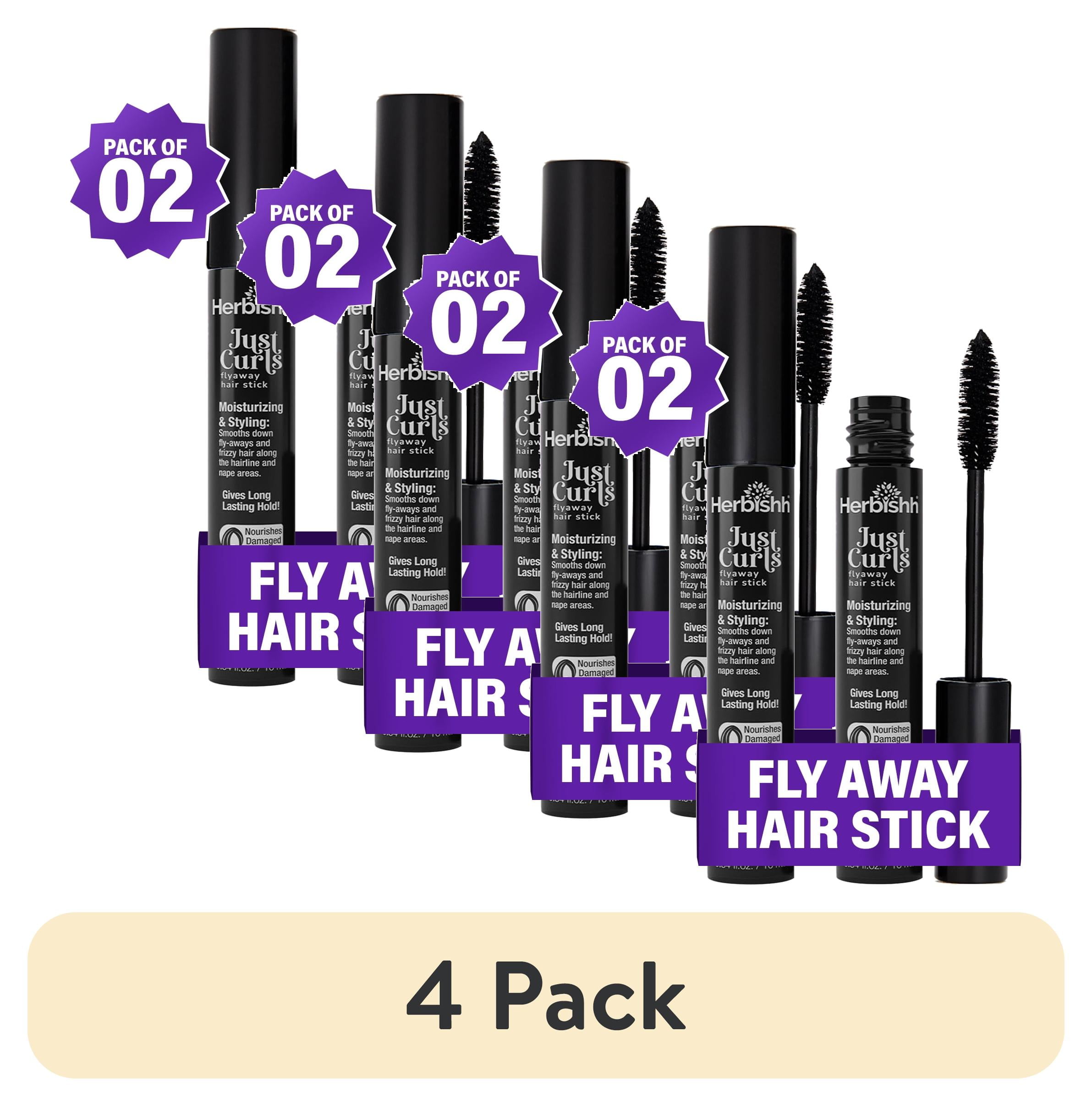 (4 pack) Herbishh Just Curls Flyaway Hair Stick 0.34 fl oz, Pack of 2 ...