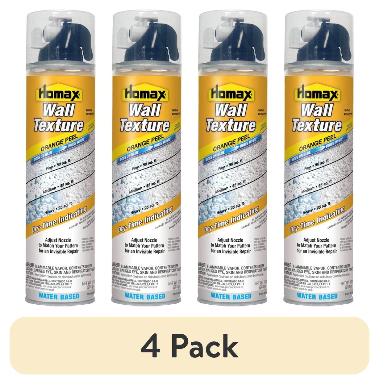 (4 pack) Homax Aerosol Color Changing Wall Texture Orange Peel , 16 oz ...