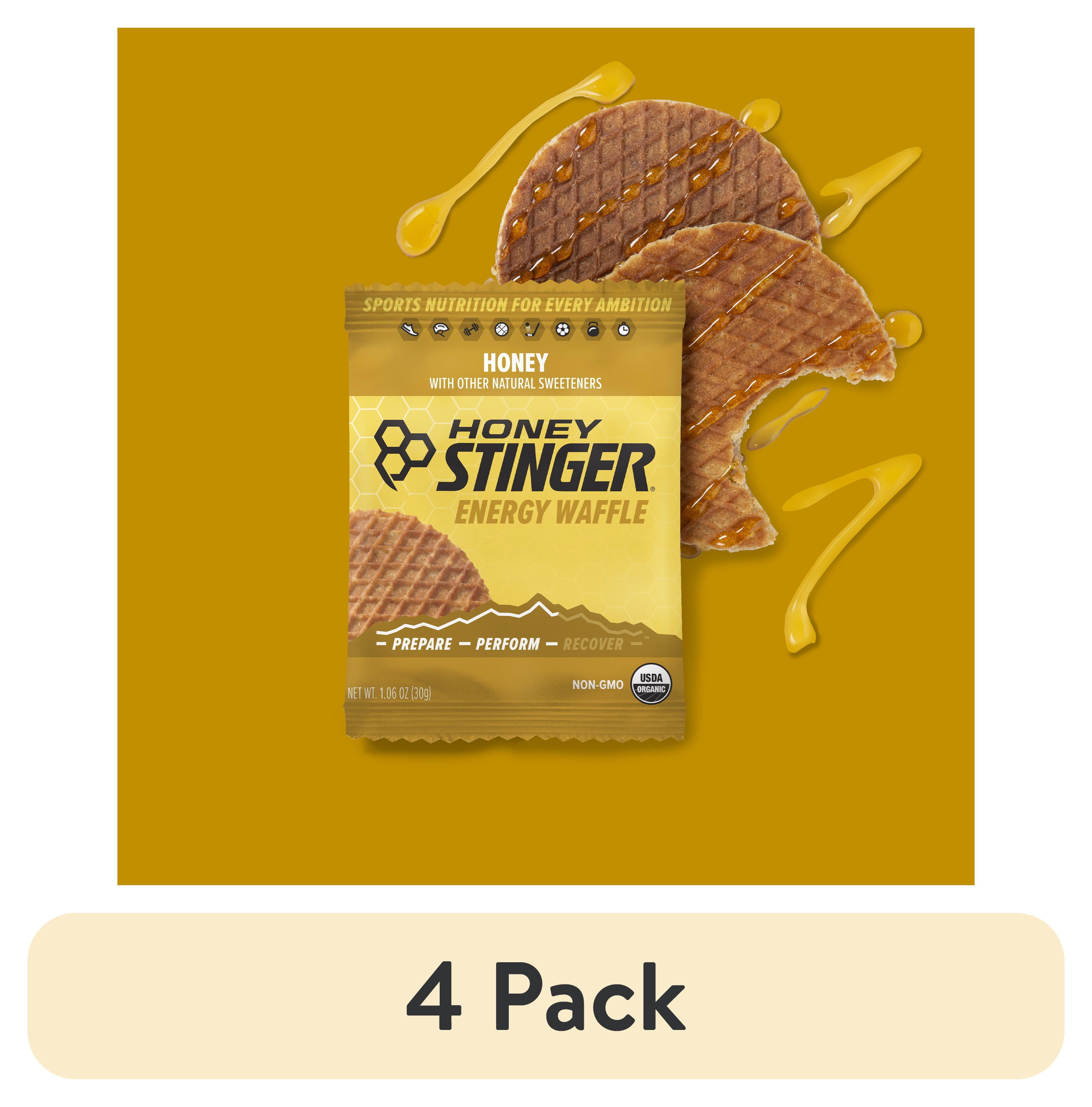 (4 pack) Honey Stinger Organic Energy Waffle Snack Honey 1.06 oz 6 ...