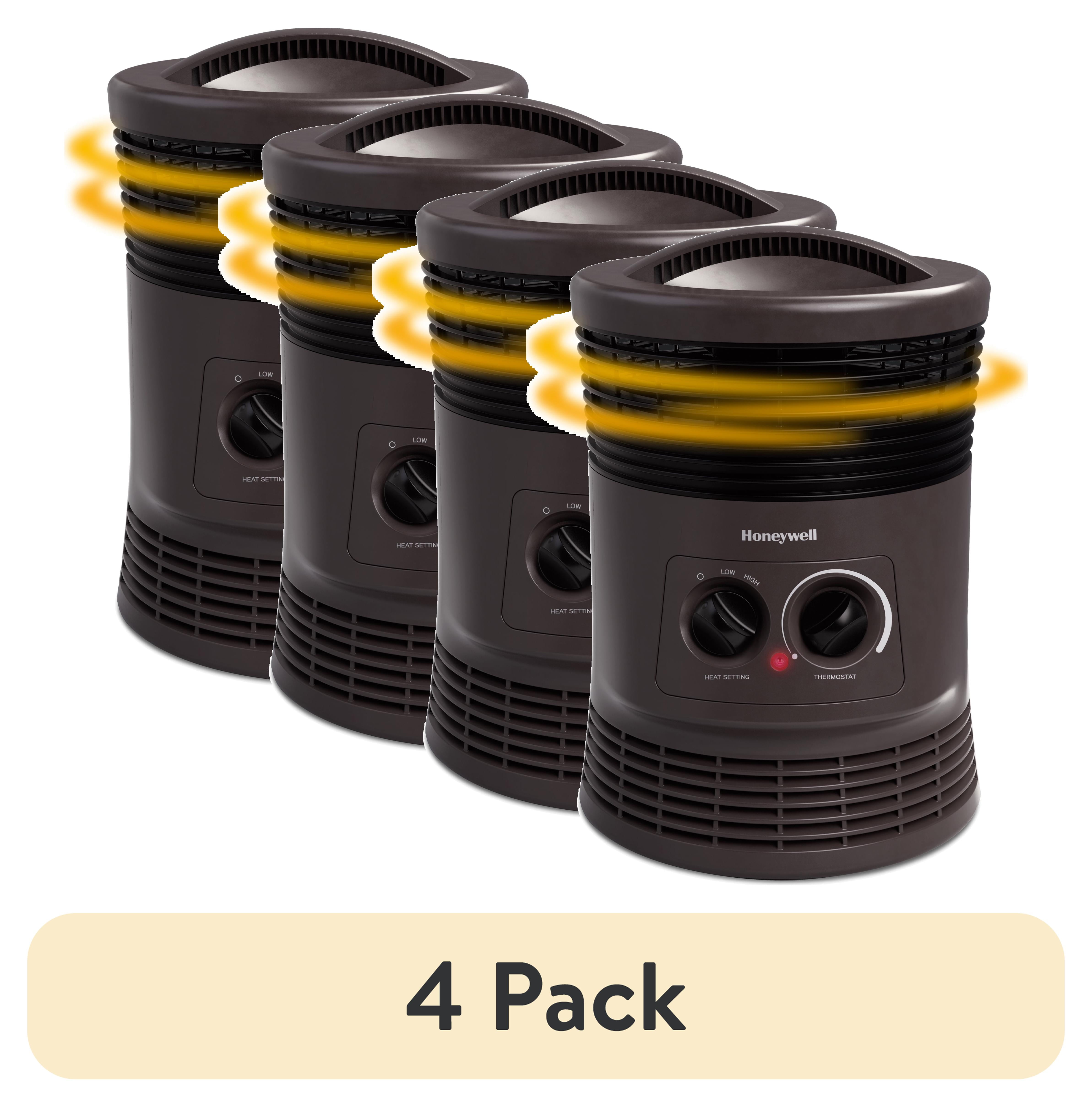 (4 pack) Honeywell 360 Surround Space Heater, Black, HHF360V - Walmart.com