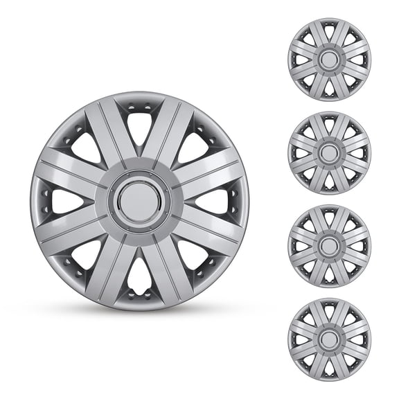 (4 pack) Hubcap Wheel Cover Replacement 15" Hub Caps Universal Wheel ...