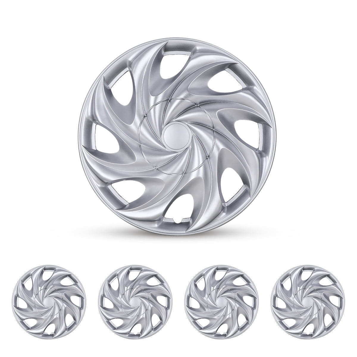 (4 Pack) Hubcap Wheel Cover Replacement 14" Hub Caps Universal Wheel ...