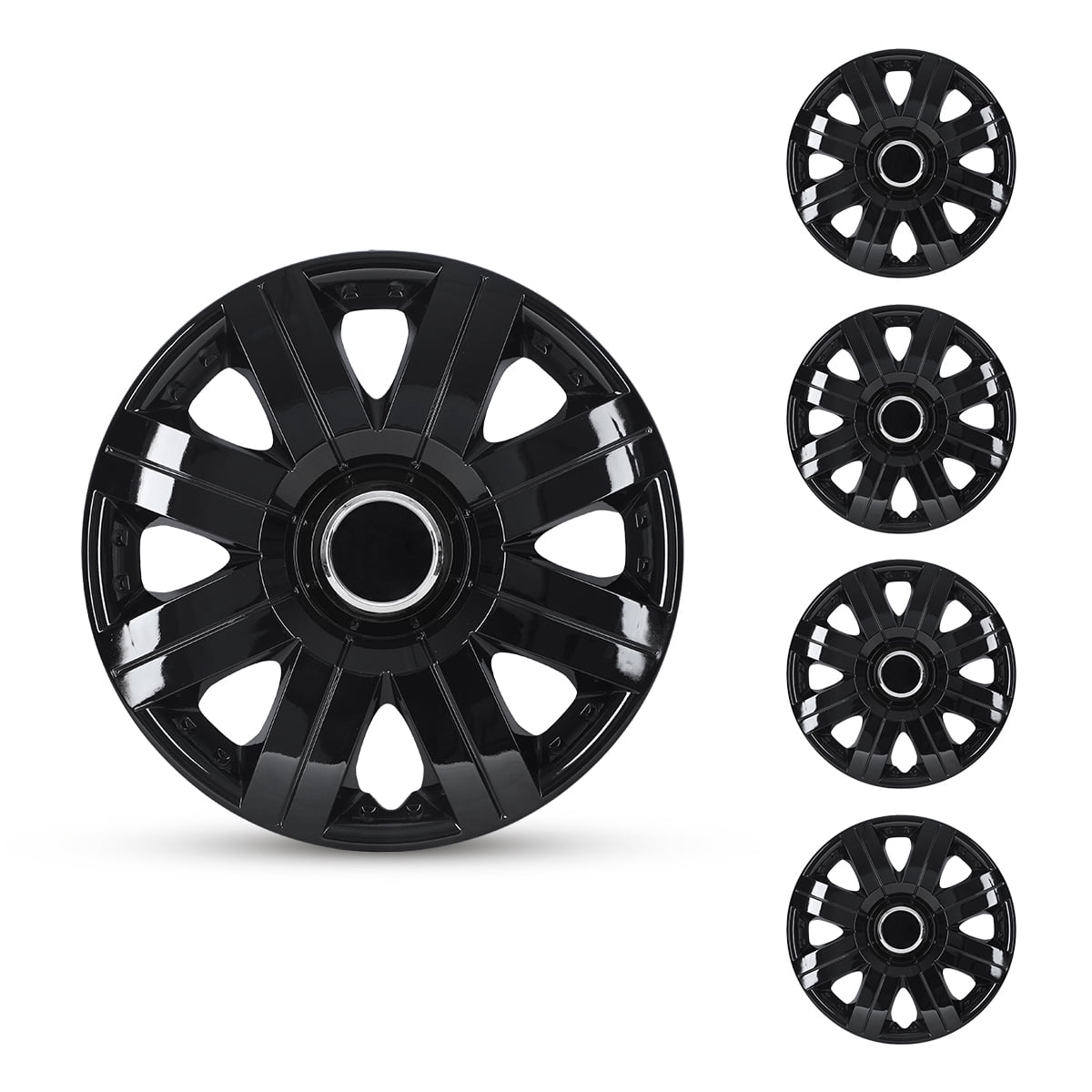 (4 pack) Hubcap Wheel Cover Replacement 15" Hub Caps Universal Wheel ...