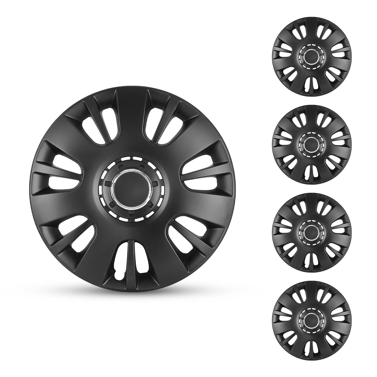 (4 pack) Hubcap Wheel Cover Replacement 15" Hub Caps Universal Wheel ...
