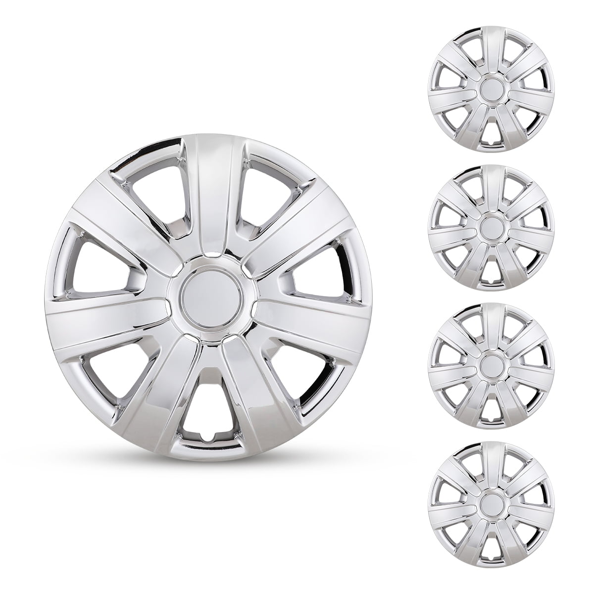 (4 pack) Hubcap Wheel Cover Replacement 15" Hub Caps Universal Wheel ...