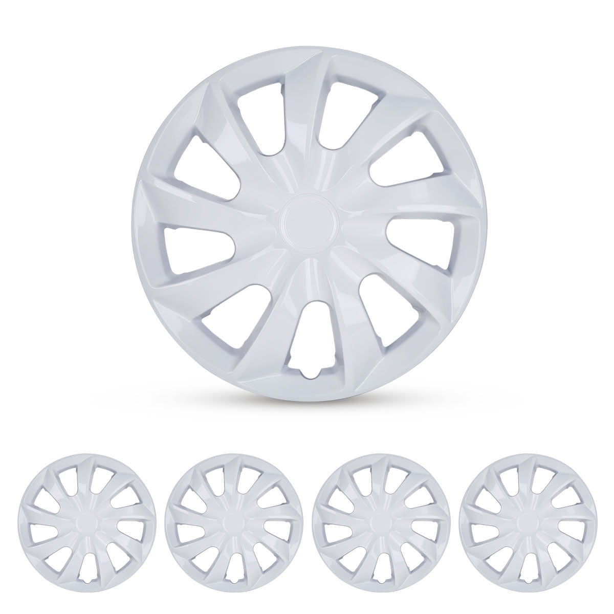 (4 Pack) Hubcap Wheel Cover Replacement 17" Hub Caps Universal Wheel ...