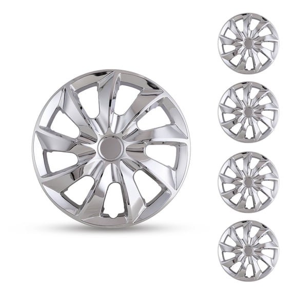 4 Pack Hubcap Wheel Cover Replacement,17" Hub Caps Universal Wheel Rim ...