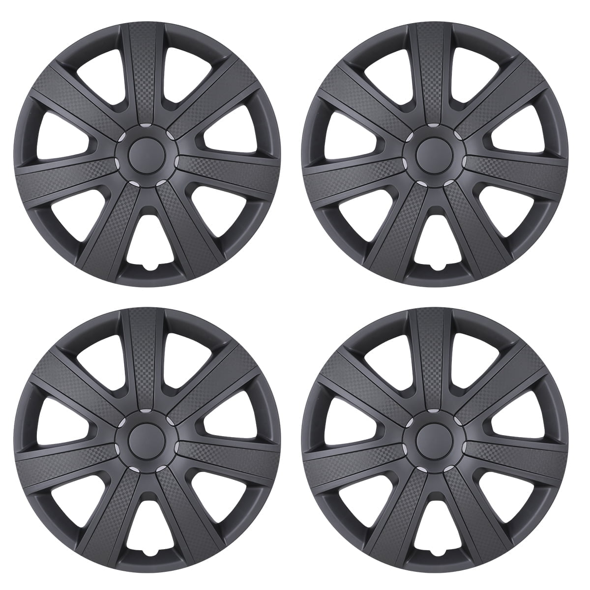 (4 pack) Hubcap Wheel Cover Replacement R15 Hub Caps Universal Wheel ...