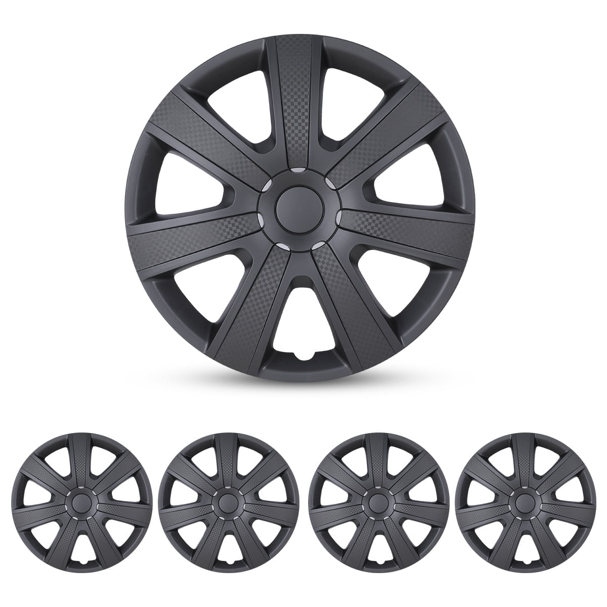 (4 pack) Hubcap Wheel Cover Replacement R15 Hub Caps Universal Wheel ...