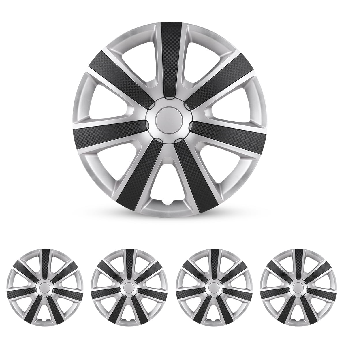 (4 pack) Hubcap Wheel Cover Replacement R16 Hub Caps Universal Wheel ...