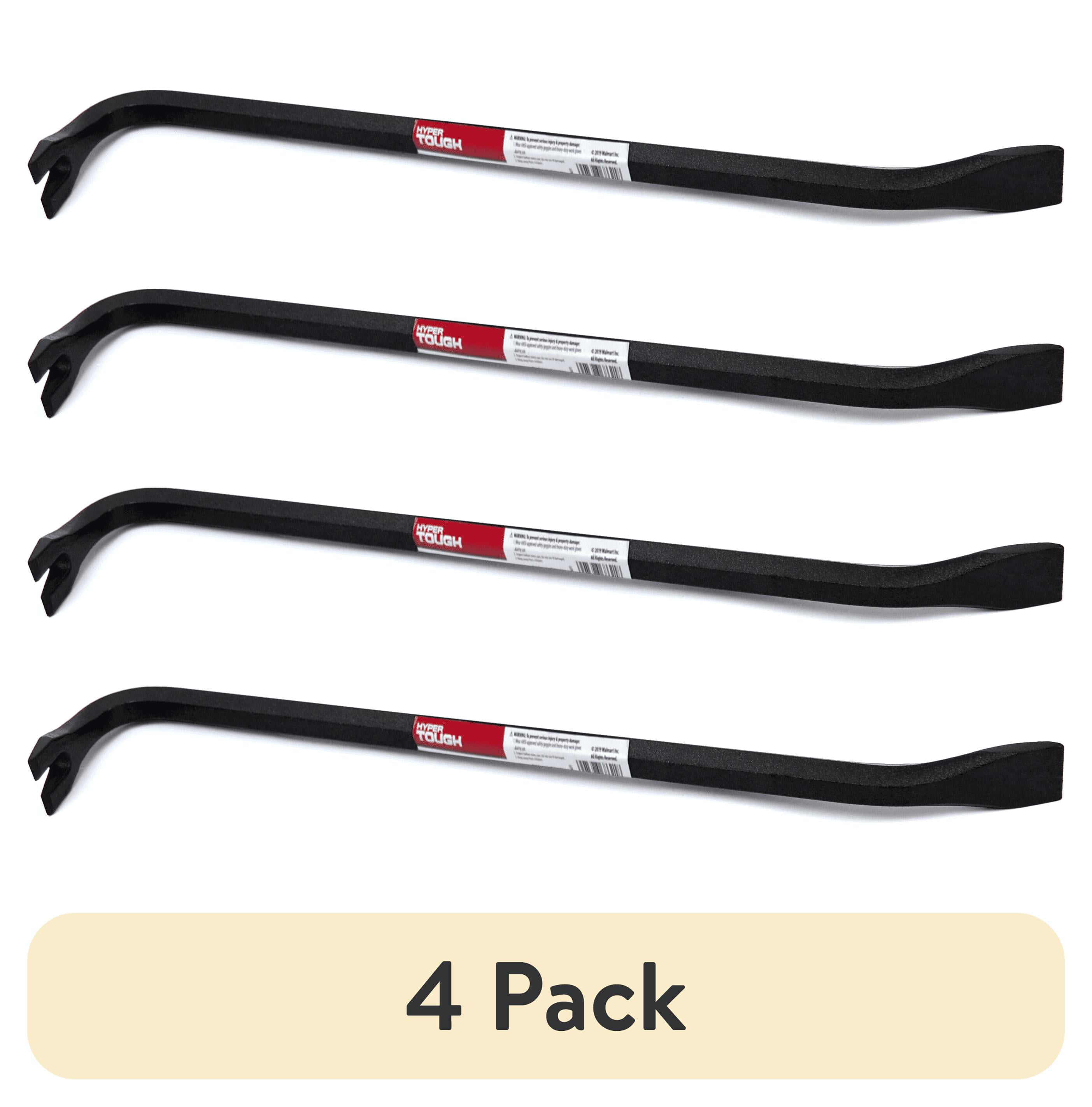 (4 pack) Hyper Tough 18” Wrecking Bar, Nail Puller and Crowbar Tool - Walmart.com