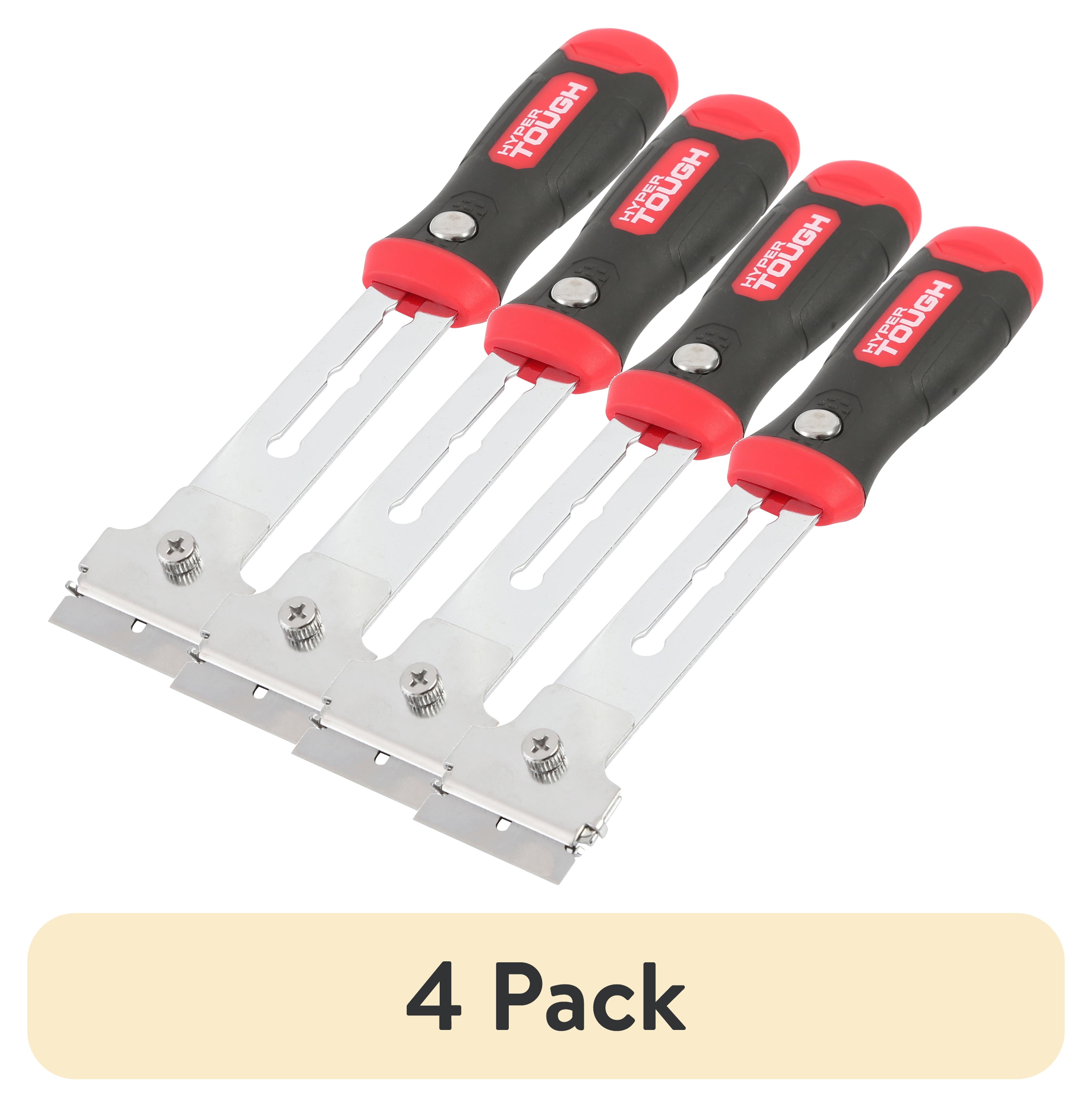 (4 pack) Hyper Tough 26 Piece, 9-inch Extendable Razor Blade Scraper ...