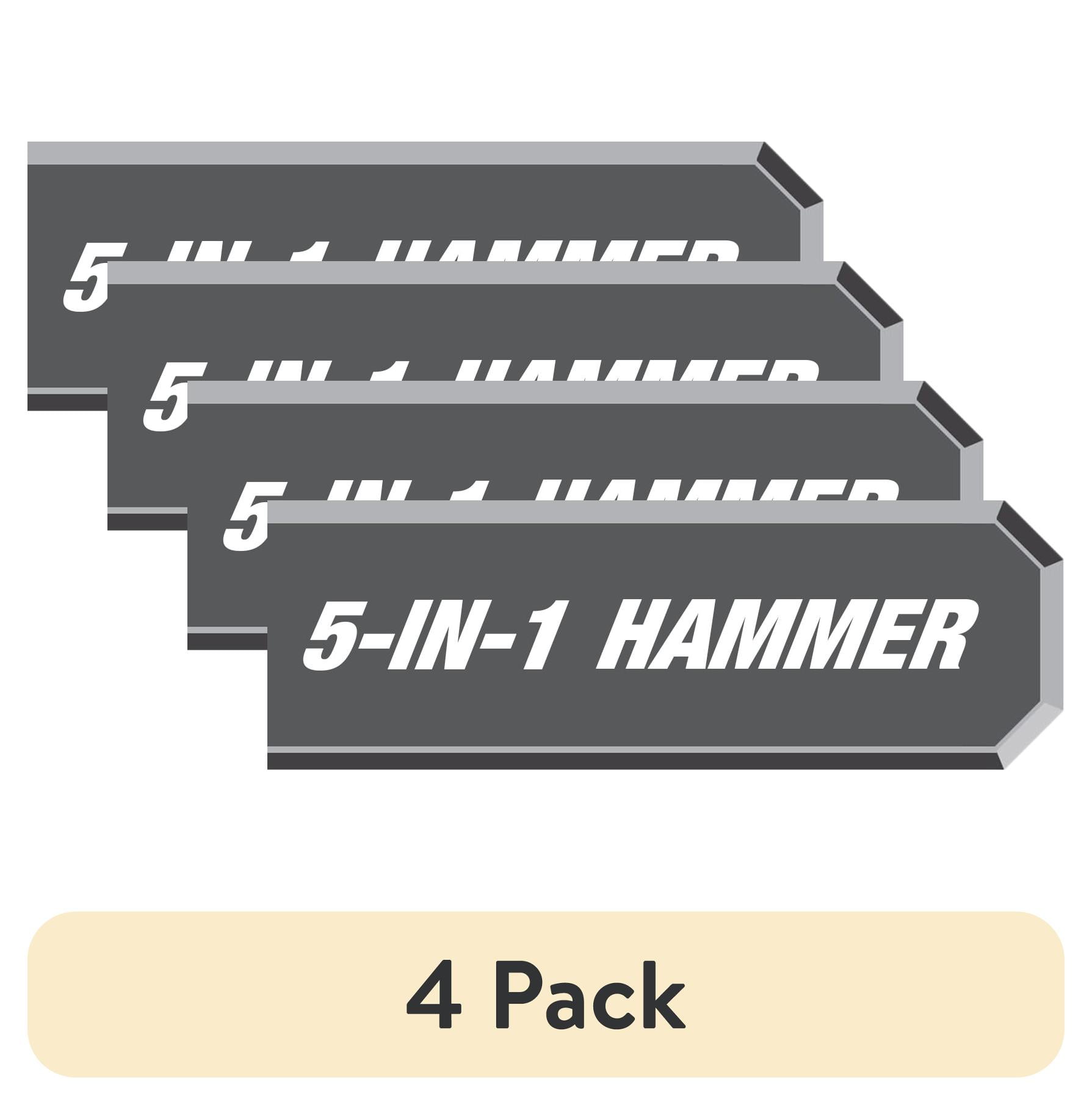 (4 pack) Hyper Tough 5-in-1 Hammer & Screwdriver Set - Walmart.com