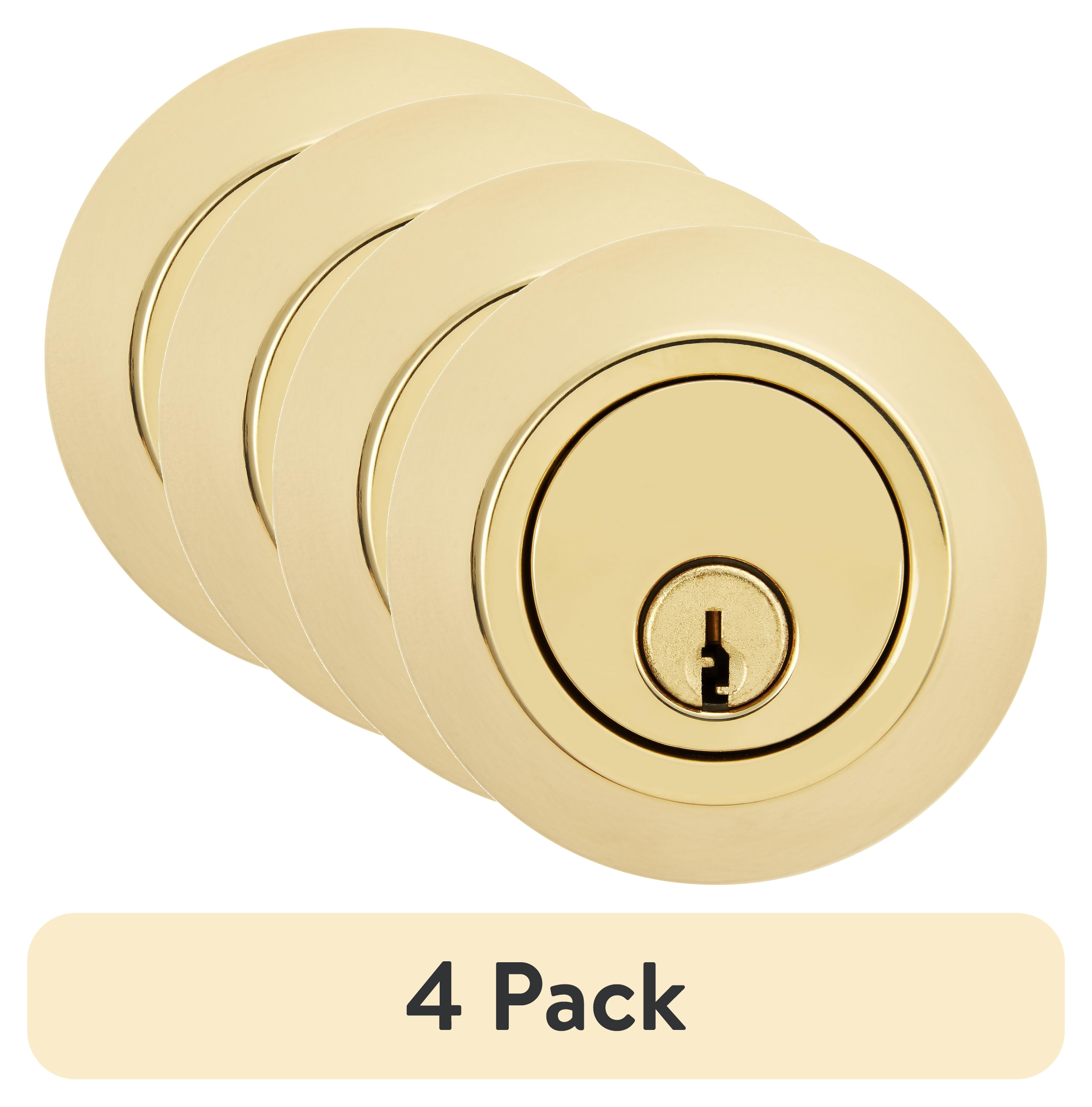 (4 pack) Hyper Tough Keyed Entry Single Cylinder Steel Deadbolt Lock ...