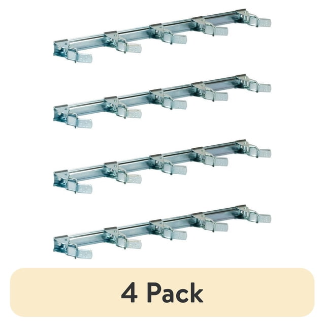 (4 pack) Hyper Tough Wall Mounted Adjustable Steel Spring Grip Hook ...