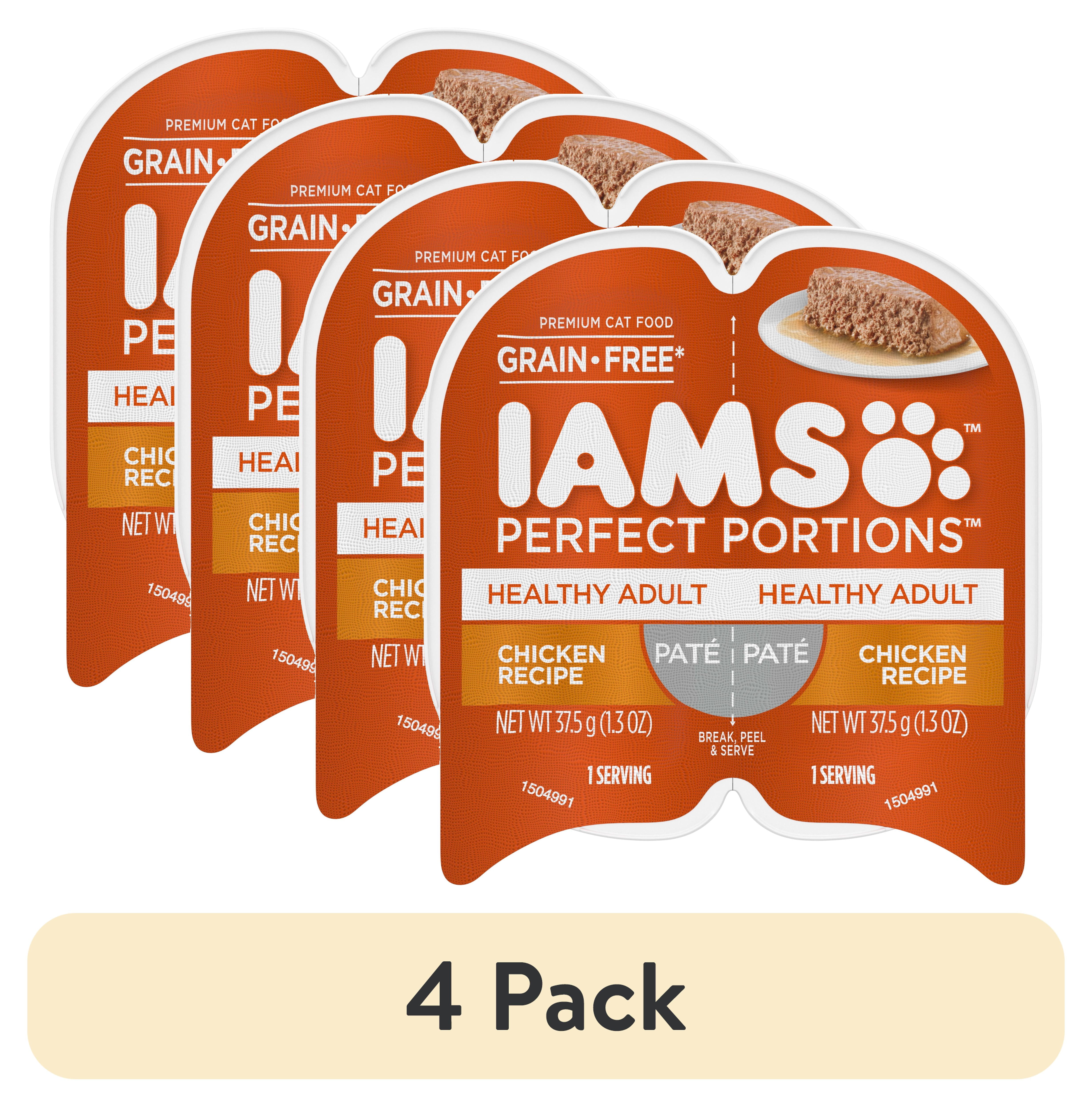 (4 pack) IAMS PERFECT PORTIONS Healthy Adult Grain Free Wet Cat Food ...