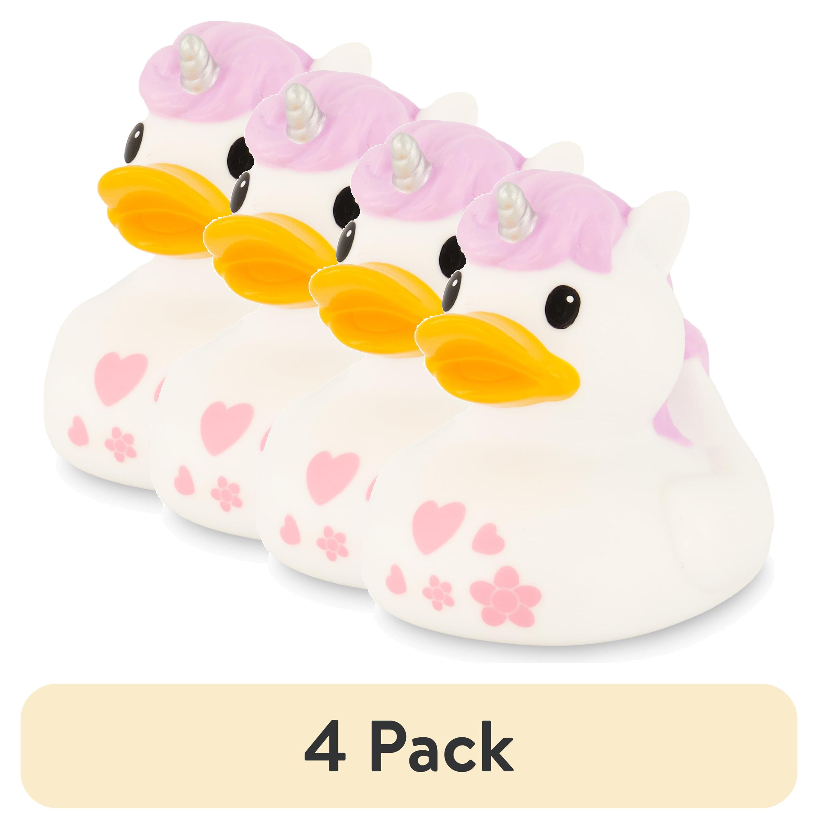 (4 pack) Infantino Fun Time Duck Baby Bath Toy, Squeezable Floating ...
