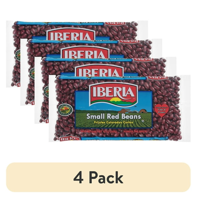 (4 pack) Iberia Red Beans Small 12 oz - Walmart.com