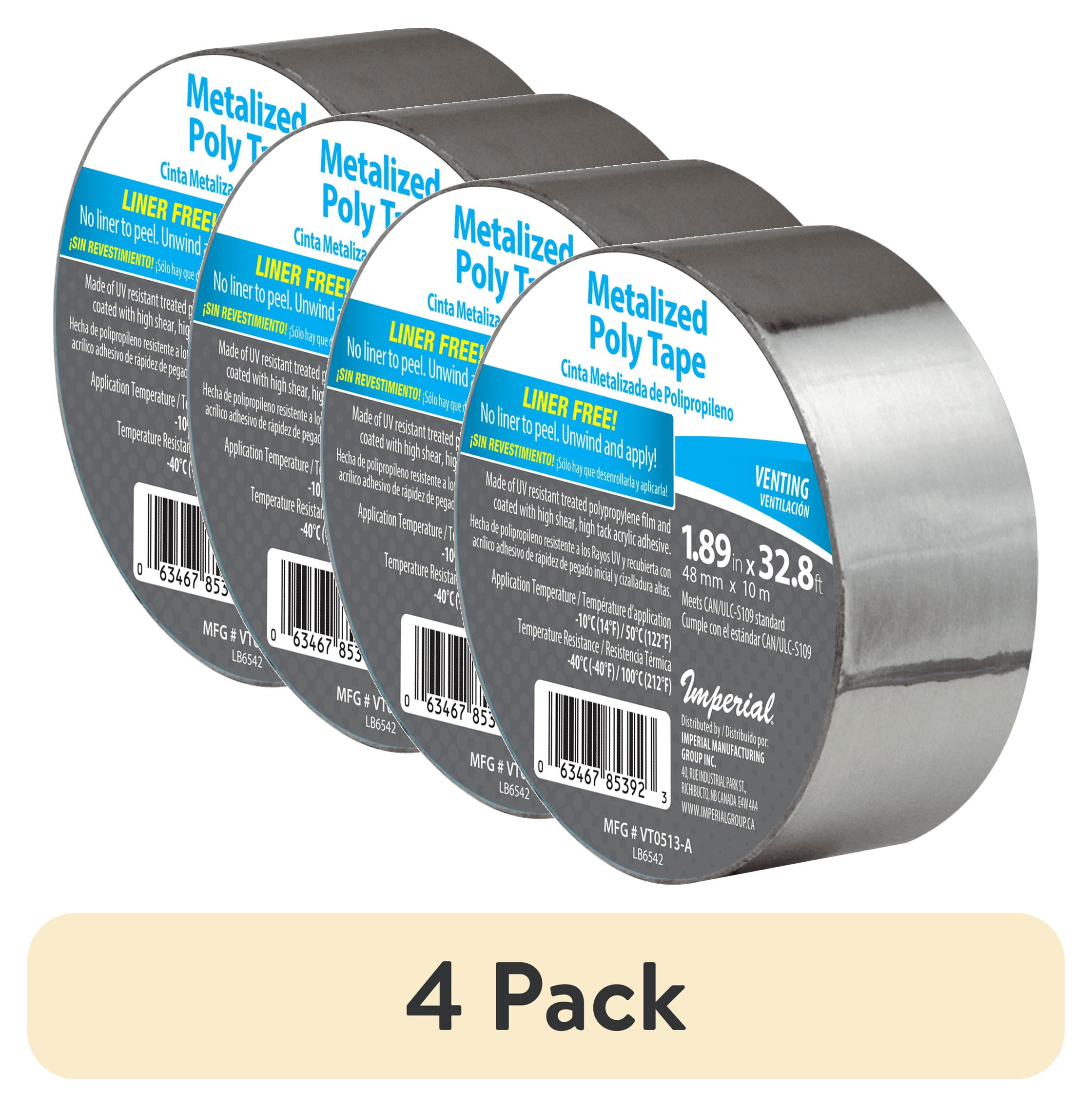 (4 pack) Imperial 48 mm x 10 m Metalized Poly Tape - Walmart.com