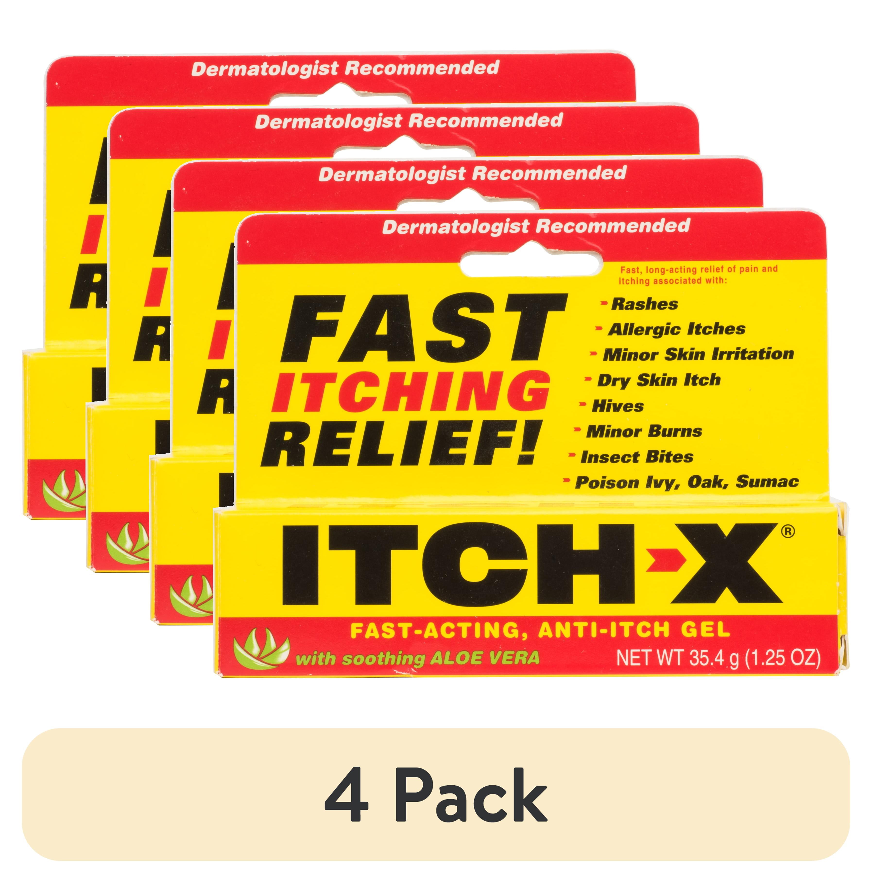 (4 pack) Itch-X Fast-Acting Anti-Itch Gel - Walmart.com