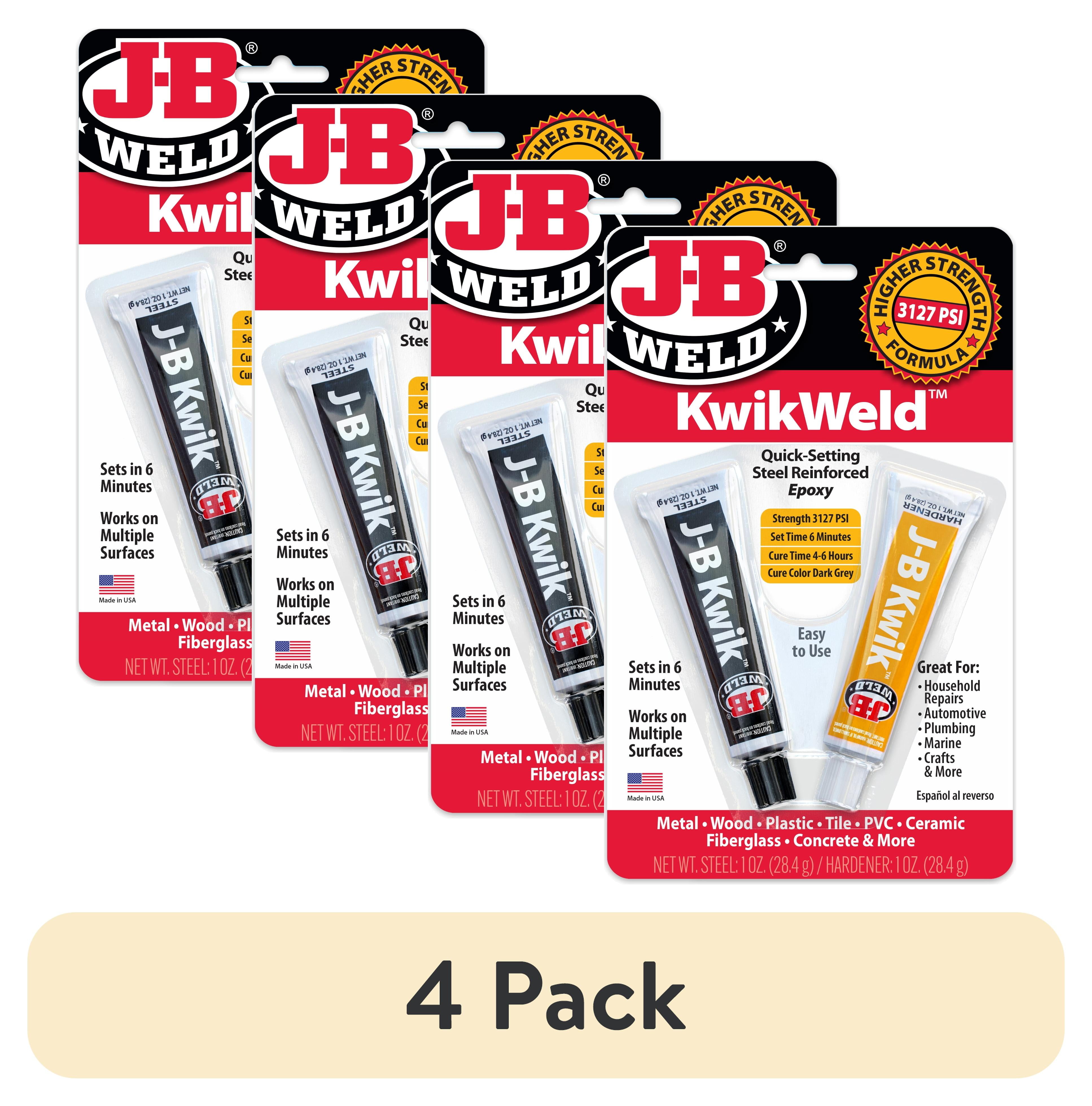 (4 pack) J-B Weld KwikWeld Twin Tube- 2 oz Epoxy Adhesive Gray - Walmart.com