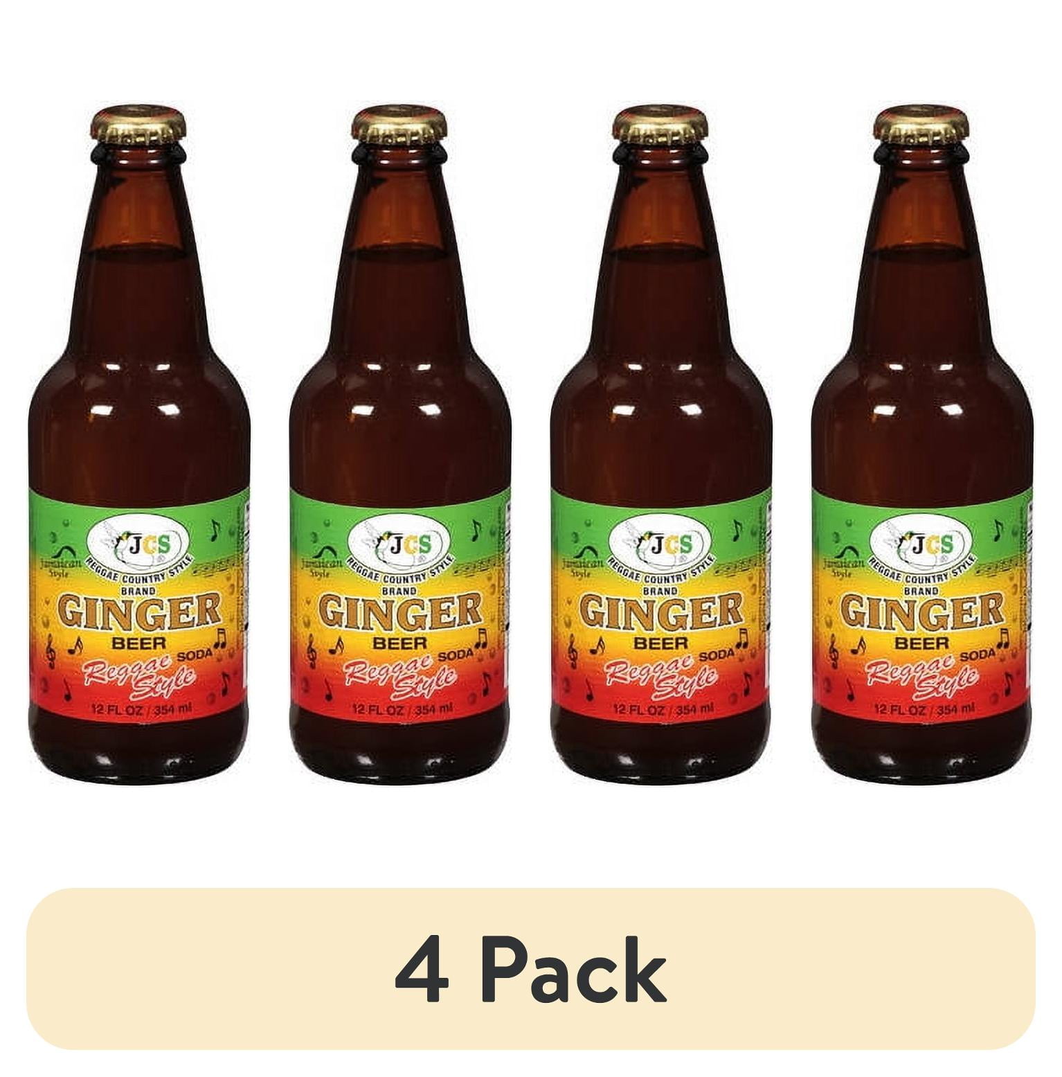 (4 pack) JCS Reggae Country Style Brand Ginger Beer, 12 fl oz - Walmart.com