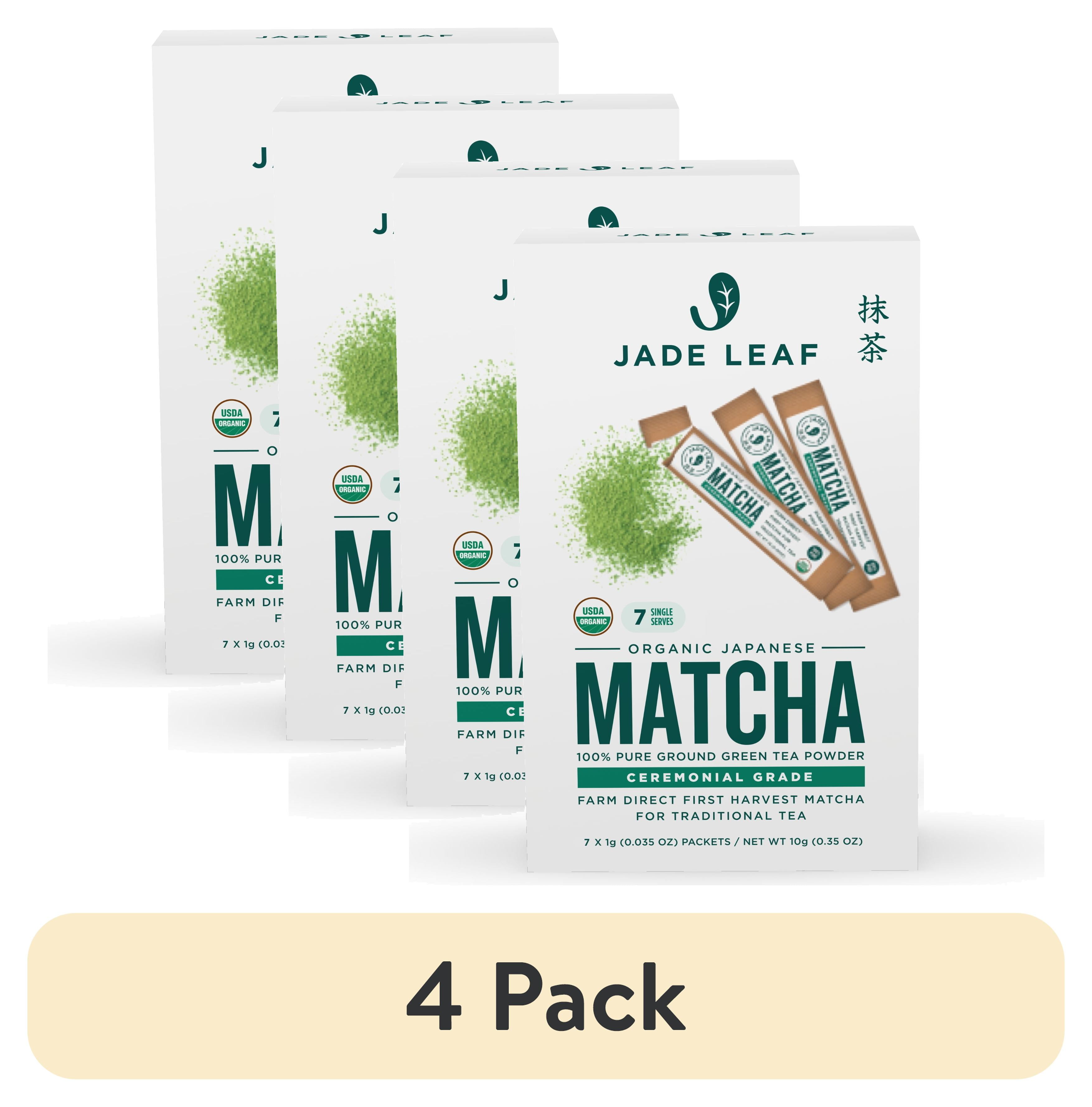 (4 pack) Jade Leaf Matcha, Organic Japanese Ceremonial Matcha, Powdered ...
