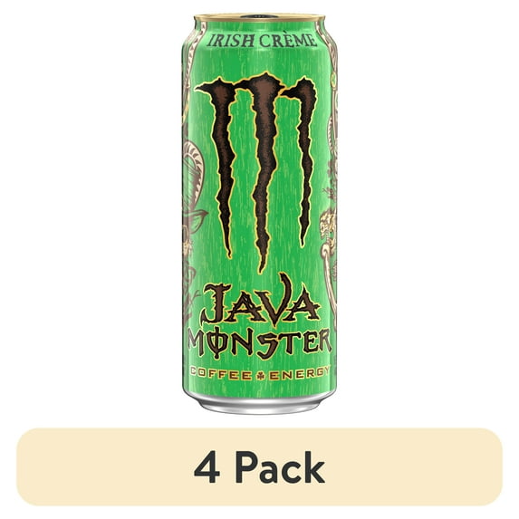 (4 pack) Java Monster Irish Crème, Energy Drink, Coffee + Energy, 15 fl ...