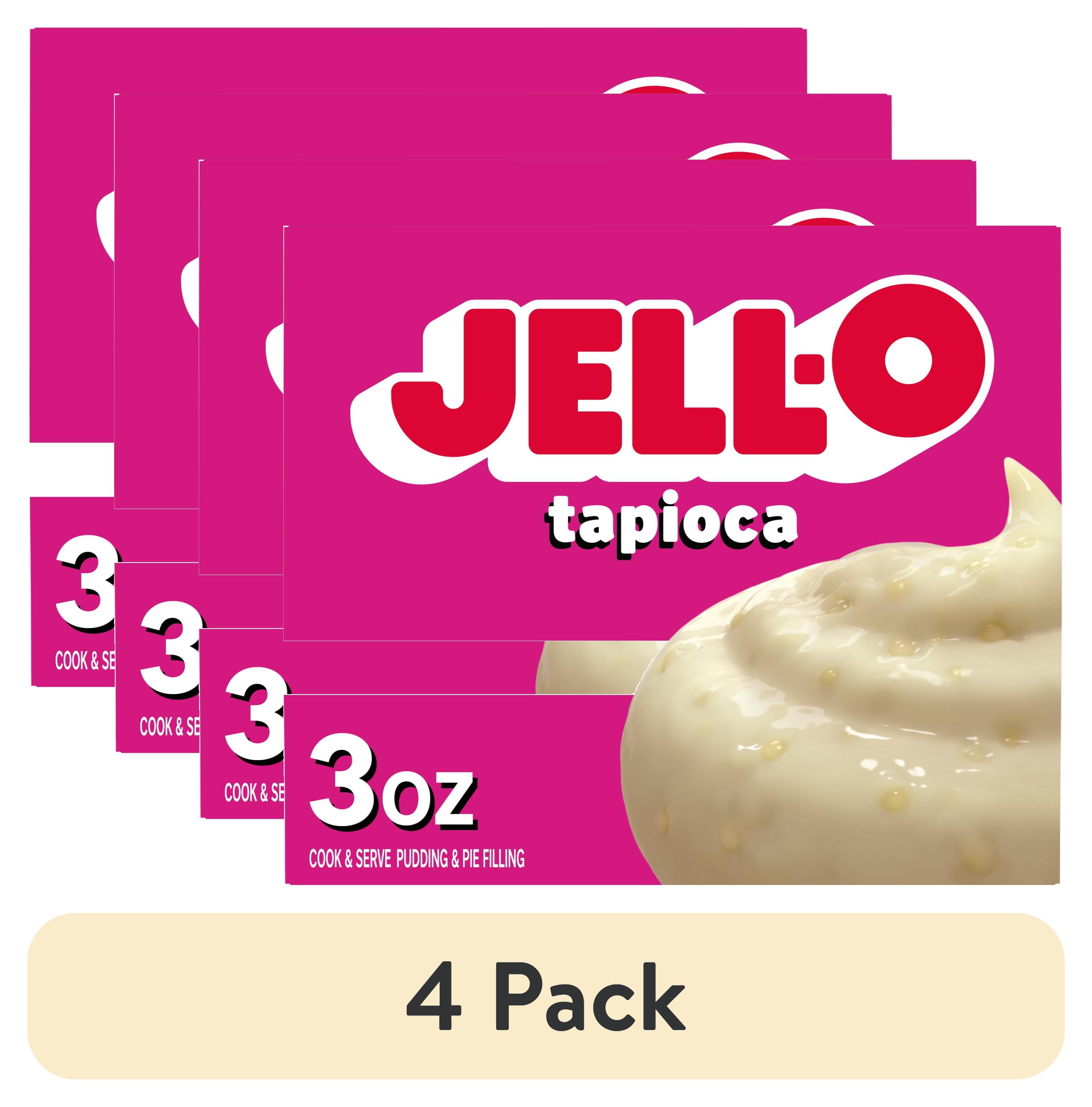 (4 pack) Jell-O Cook & Serve Tapioca Artificially Flavored Fat Free ...