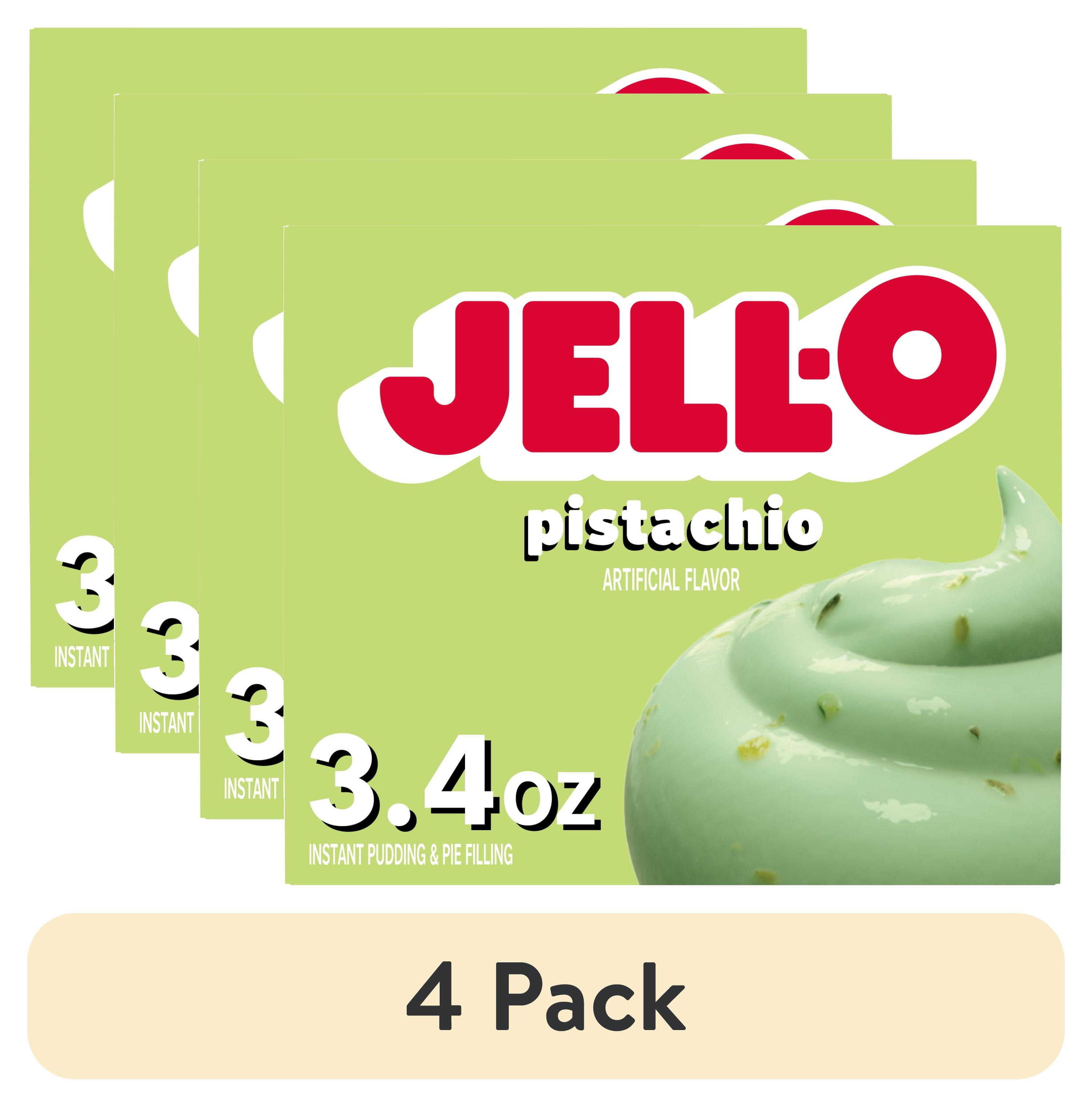 (4 pack) Jell-O Pistachio Instant Pudding Mix & Pie Filling, 3.4 oz ...