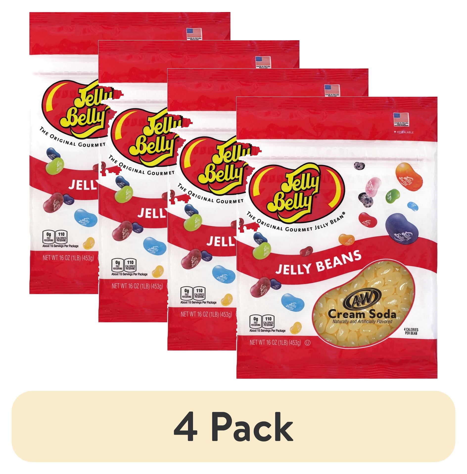 (4 pack) Jelly Belly A&W® Cream Soda Jelly Beans - 1 Pound (16 Ounces ...