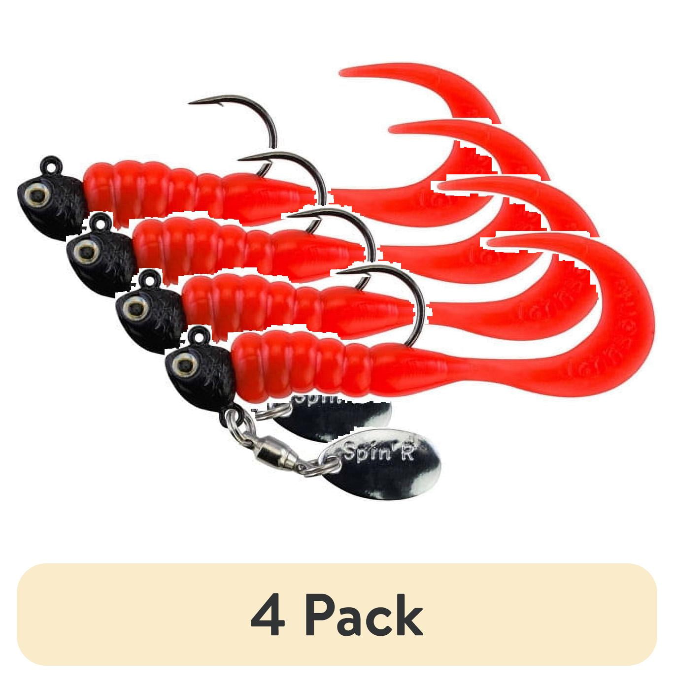 (4 pack) Johnson™ Crappie Buster® Spin'R Grub Fishing Hard Bait ...