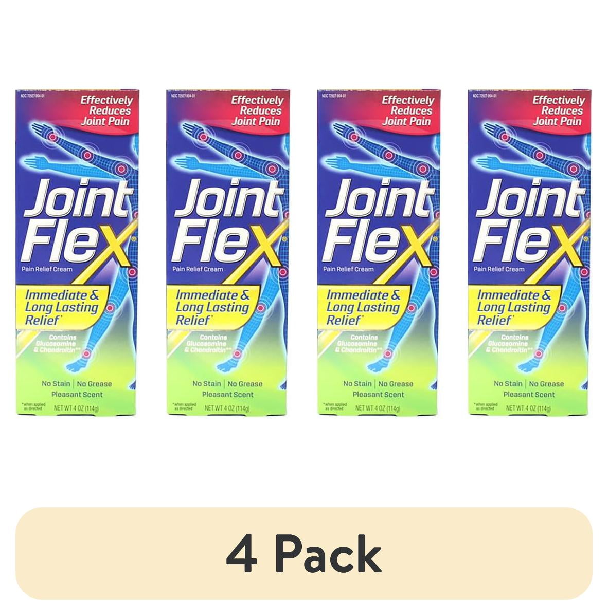 (4 pack) JointFlex Pain Relief Cream for Joint & Arthritis Pain, 4 Ounce Tube - Walmart.com