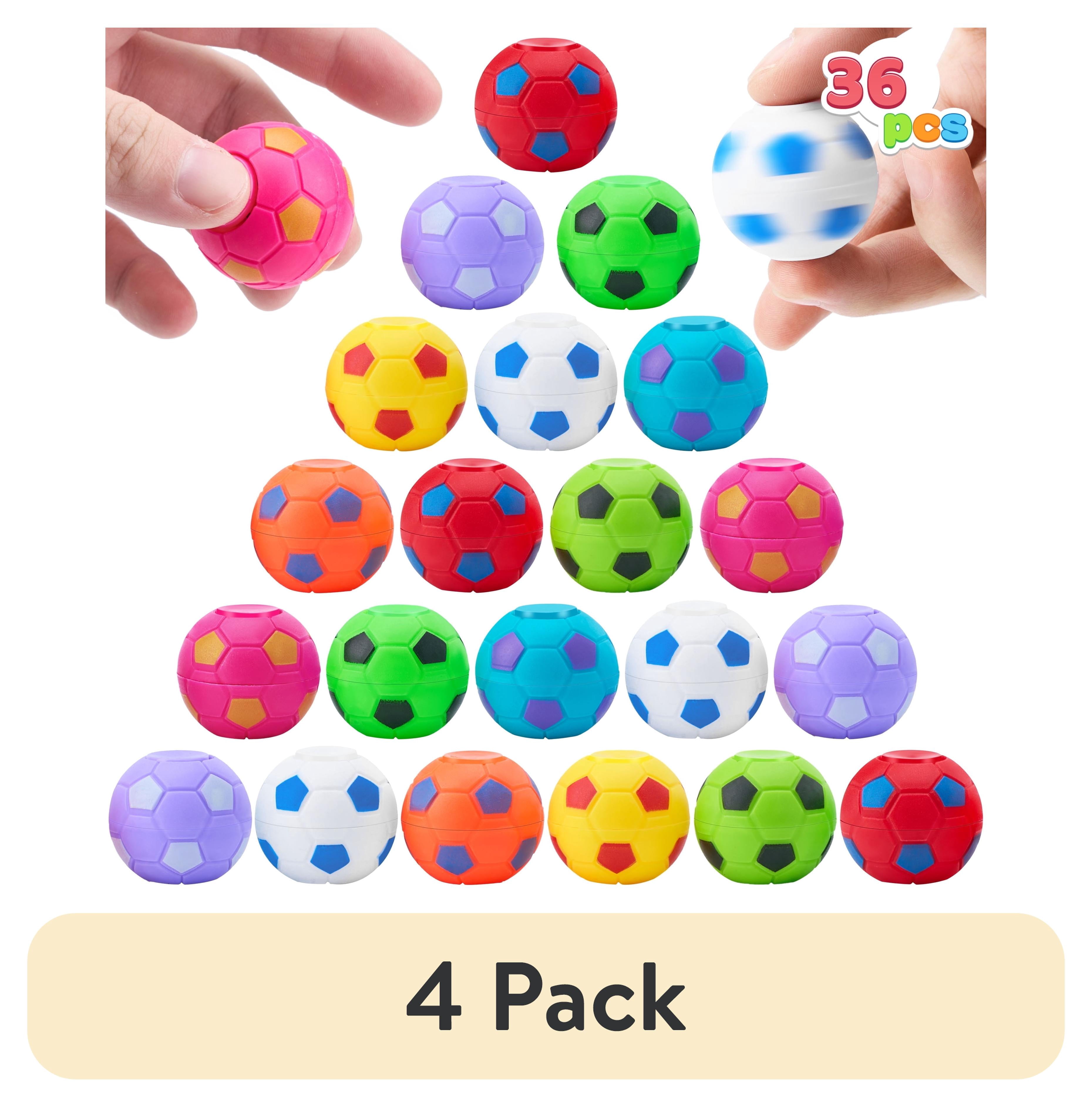 (4 pack) Joyfy 36 Pack Soccer Party Favors for Kids Fidget Spinners ...