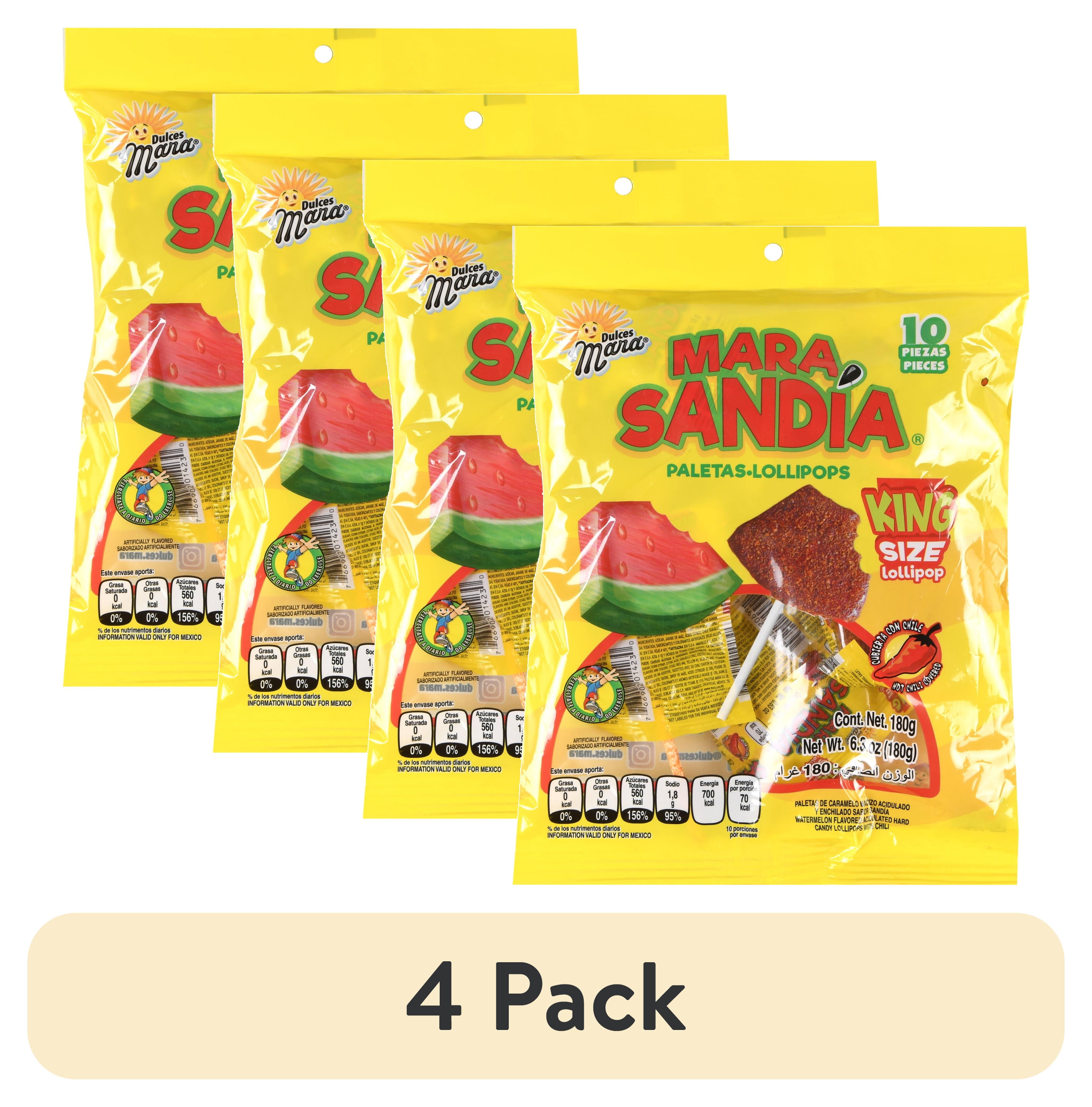 (4 pack) Mara Spicy Sandia King Size Watermelon Candy - Walmart.com