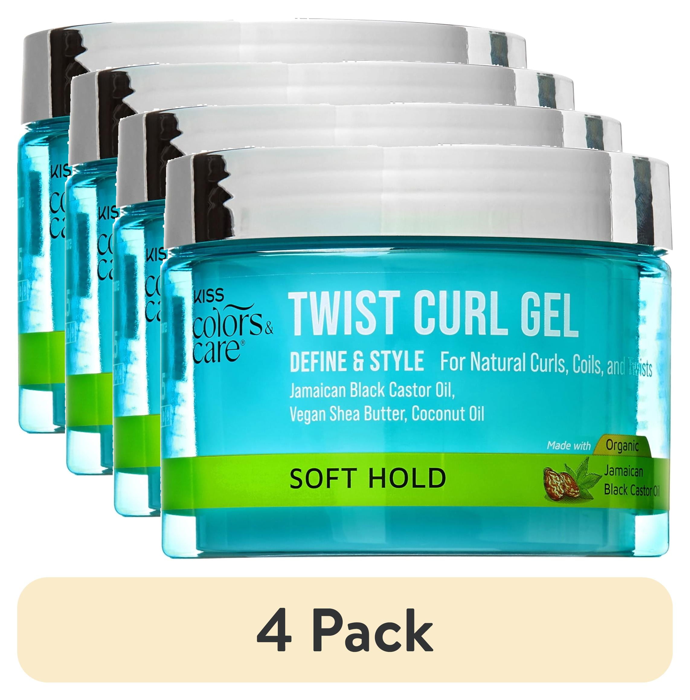 (4 pack) KISS Colors & Care Define & Style Twist Curl Gel for Natural ...