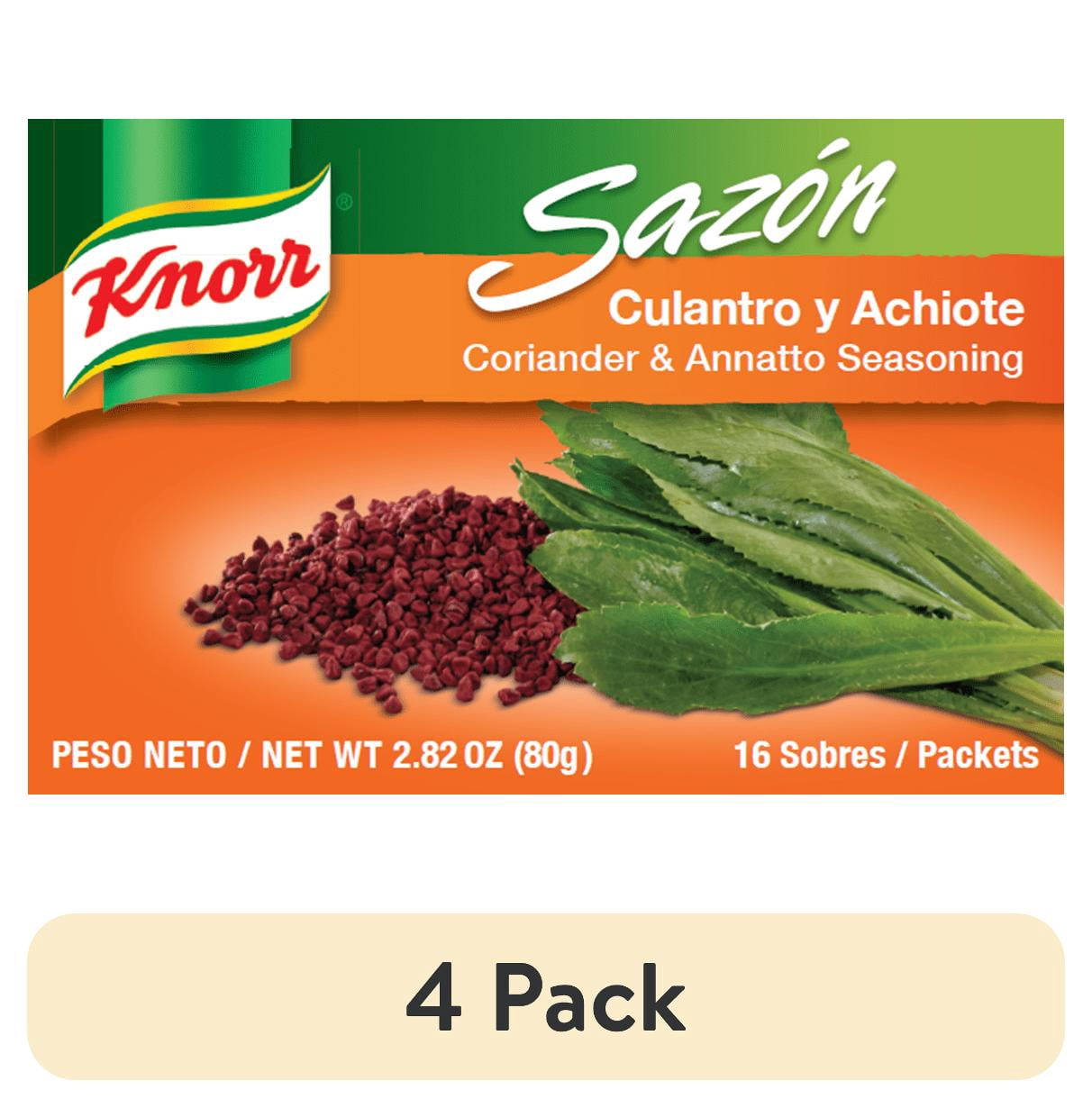 (4 pack) KNORR SAZON CULANTRO/ ACHIOTE 18/16ct - Walmart.com