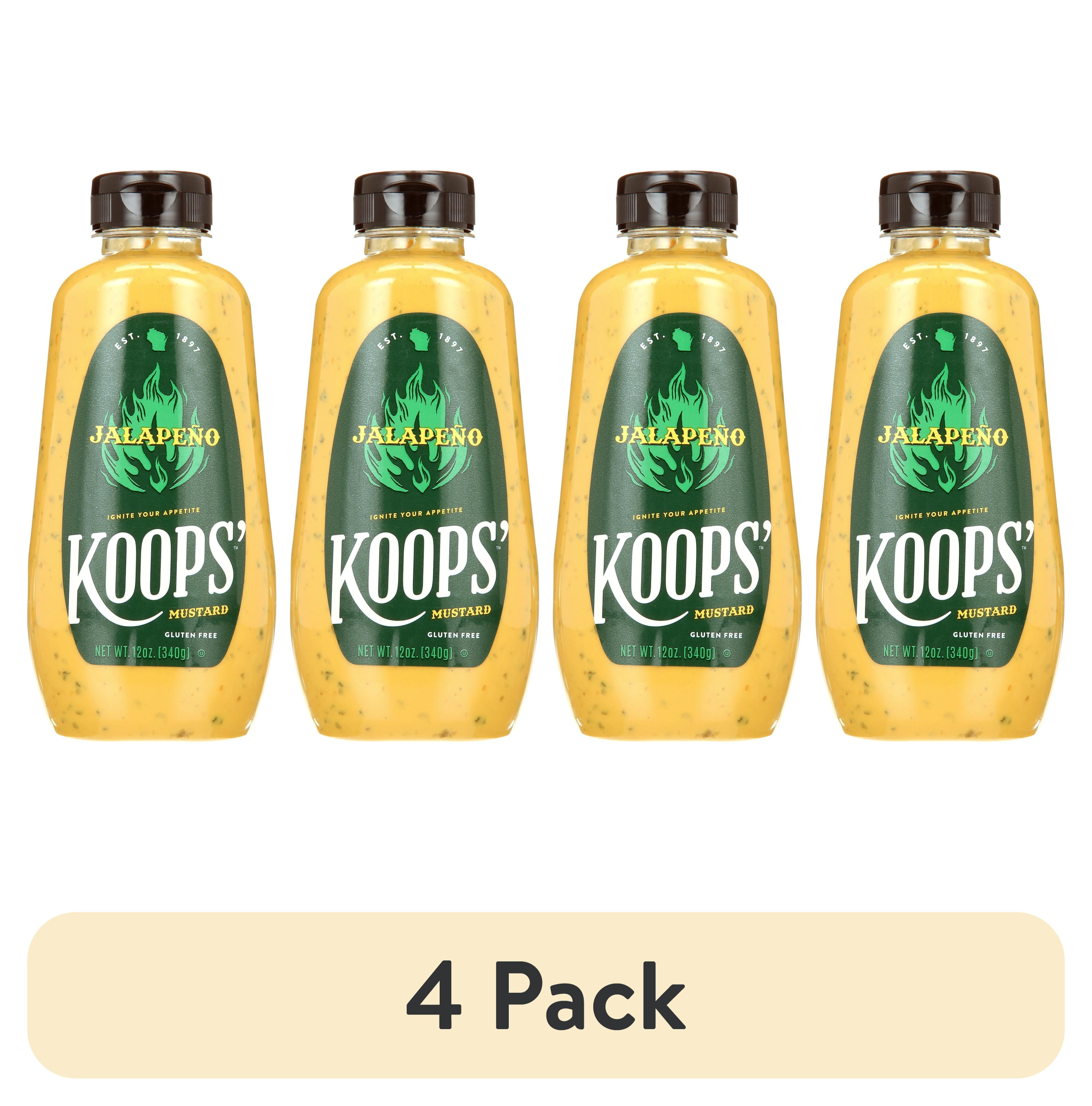 (4 pack) KOOPS' Mustard, Jalapeno, 12 oz - Walmart.com