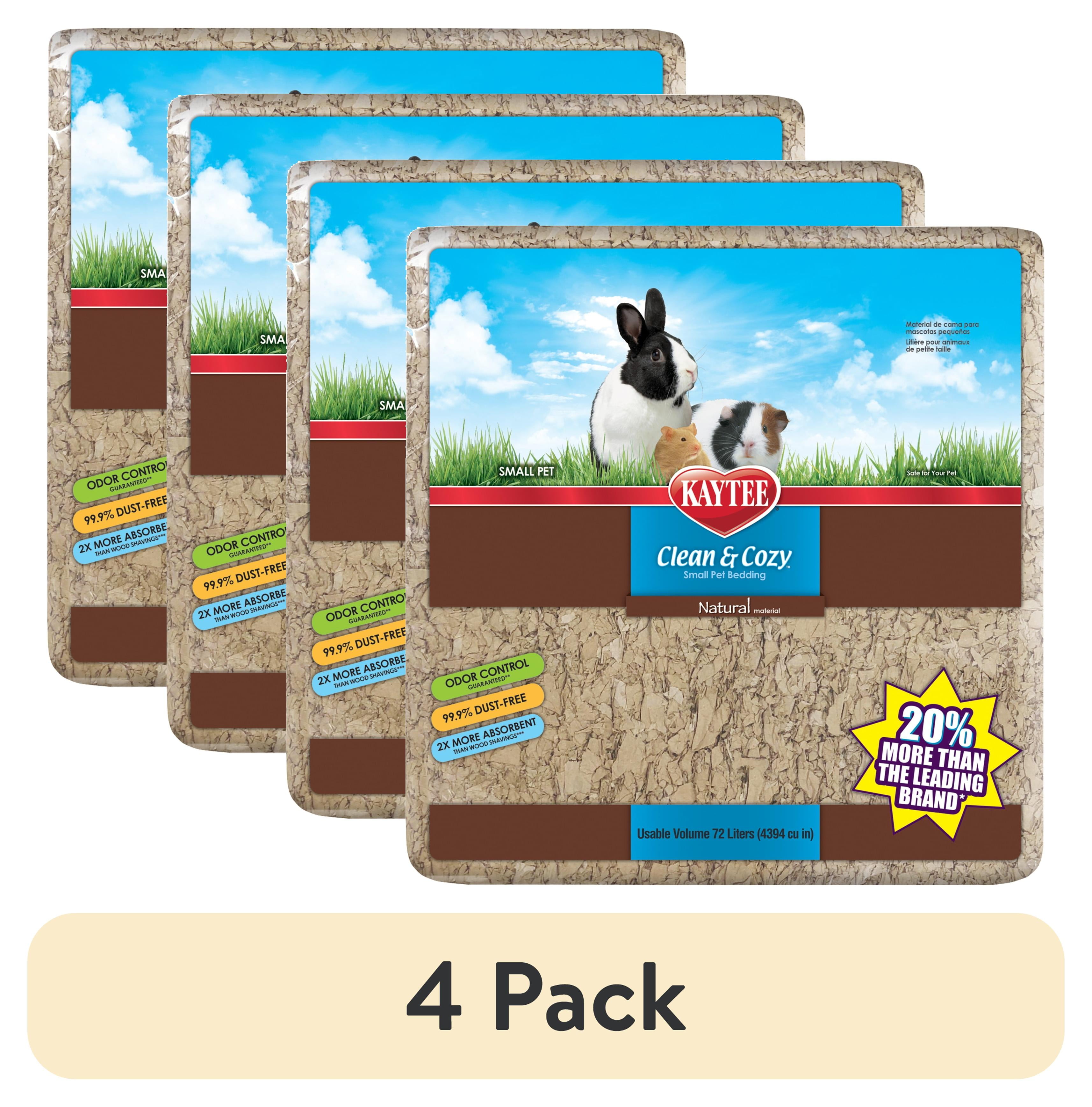 (4 pack) Kaytee Clean & Cozy Natural Paper Bedding 72 Liters - Walmart.com
