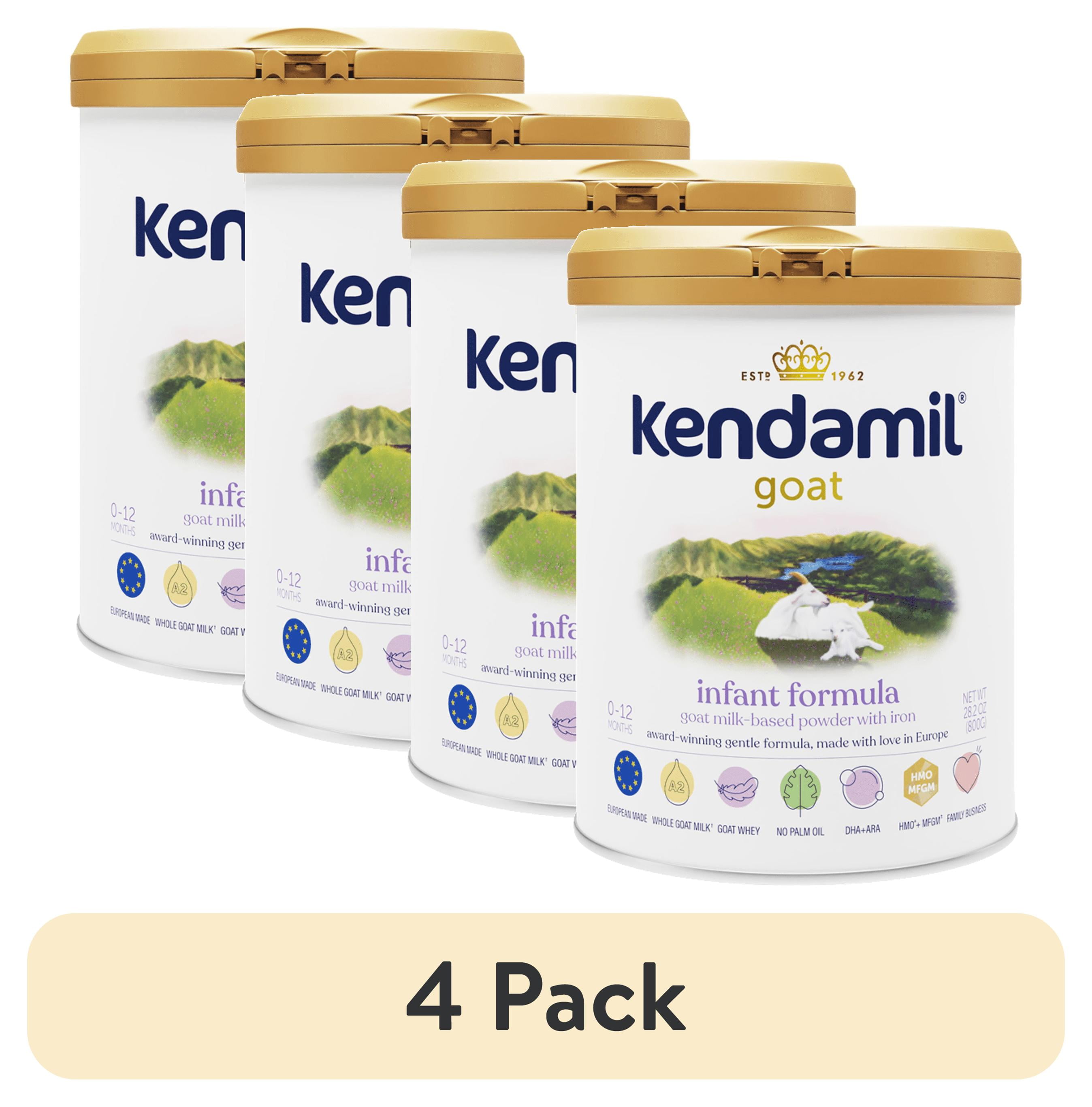 (4 pack) Kendamil Goat Infant Formula Powder, 28.2oz Canister, European ...