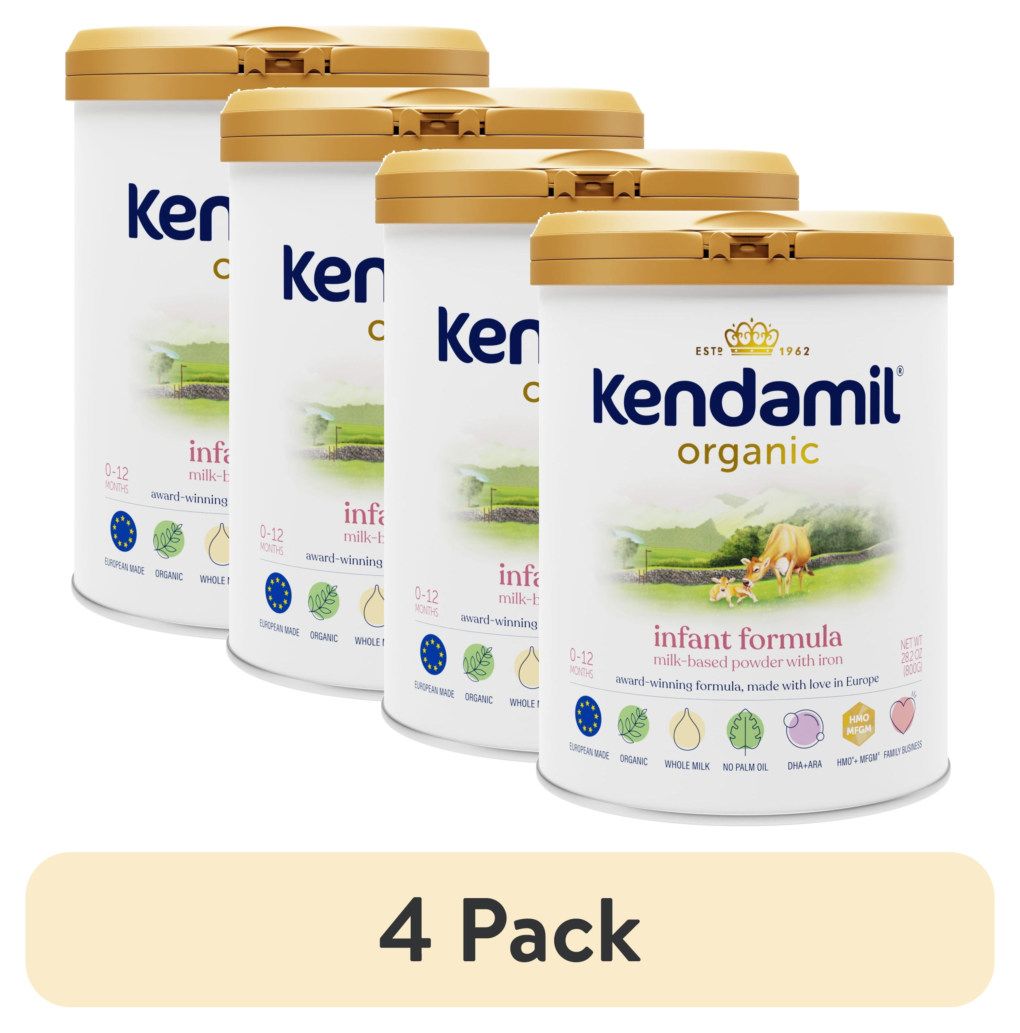 (4 pack) Kendamil Organic Whole Milk Infant Formula Powder, European ...